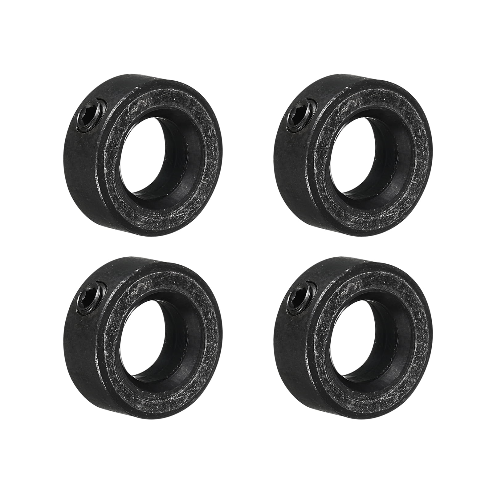 Uxcell Shaft Collar, 25/64" Bore Carbon Steel Set Screw Clamping ...