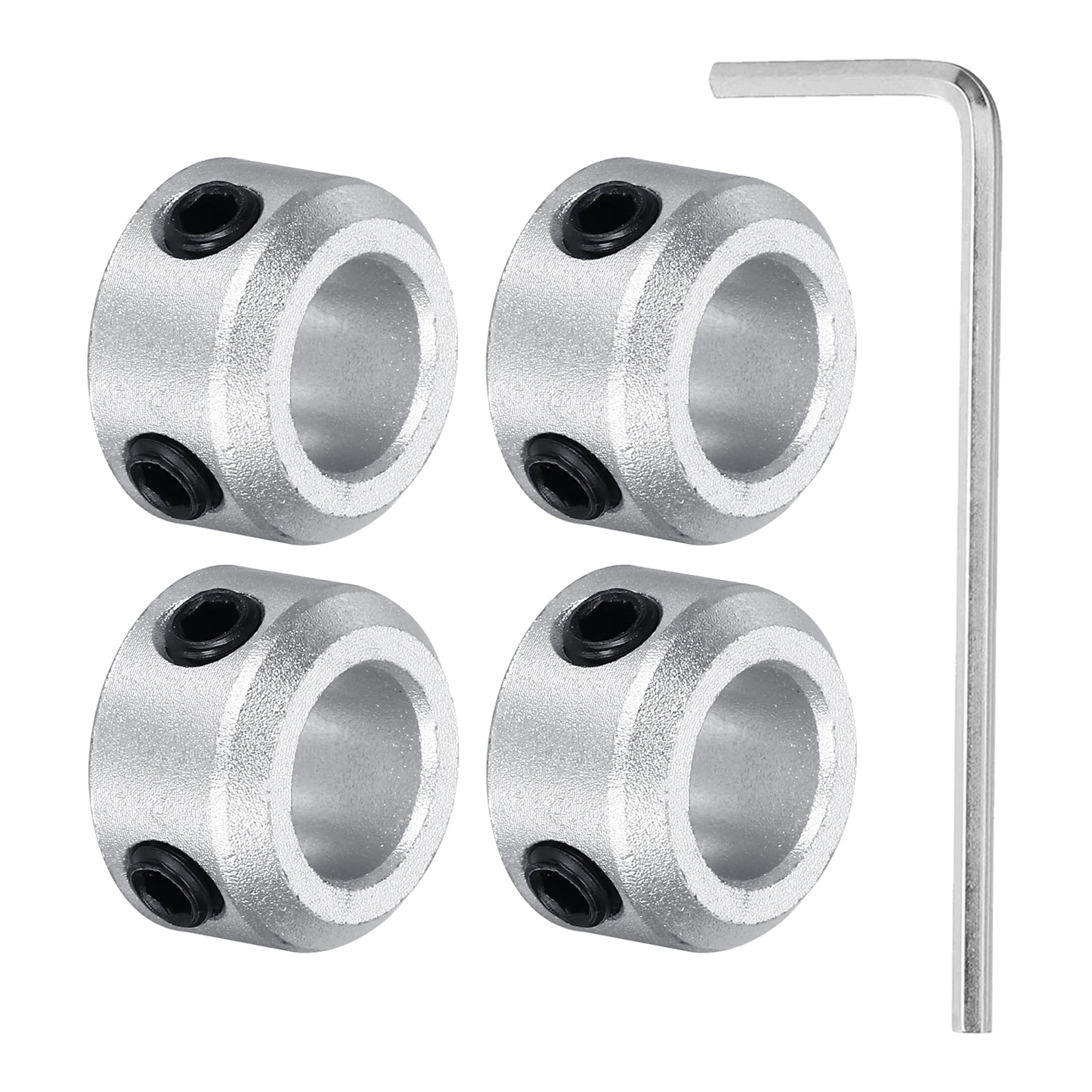 Uxcell Shaft Collar 8mm/ 5/16 Inch Bore Aluminum Set Screw Style ...