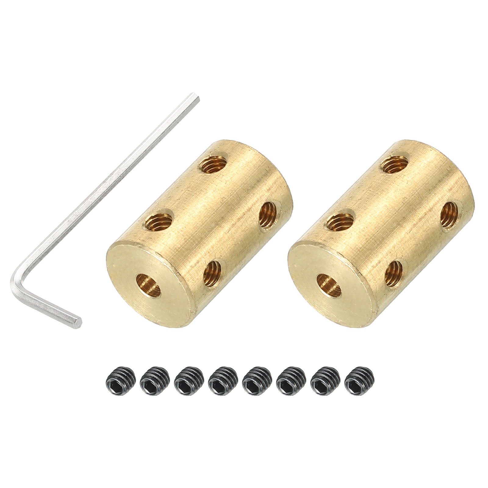 Uxcell Shaft Coupler Connector L22 x D14 4mm to 4mm Bore Rigid Coupling ...