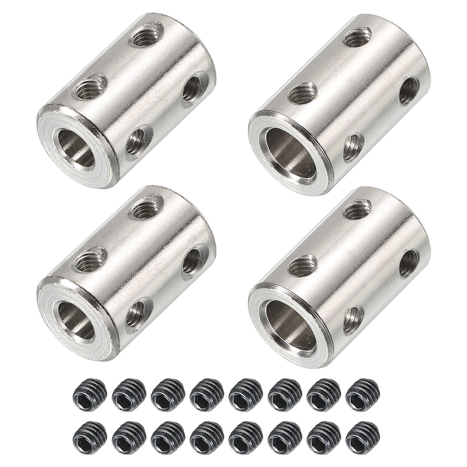 Uxcell Shaft Coupler Connector L22 x D14 6mm to 8mm Bore Stainless ...
