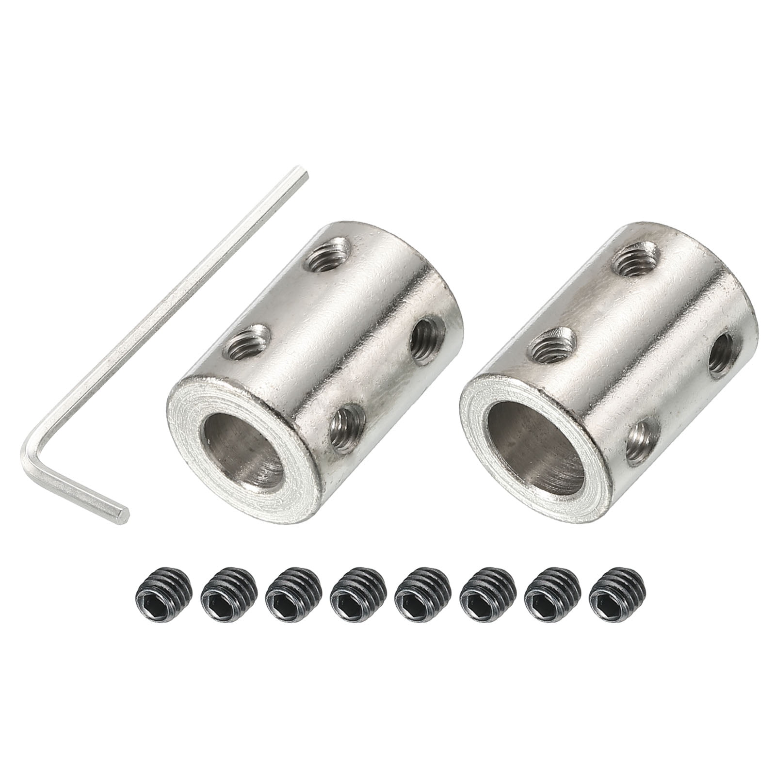 Uxcell Shaft Coupler Connector L22 x D16 8mm to 10mm Bore Stainless ...