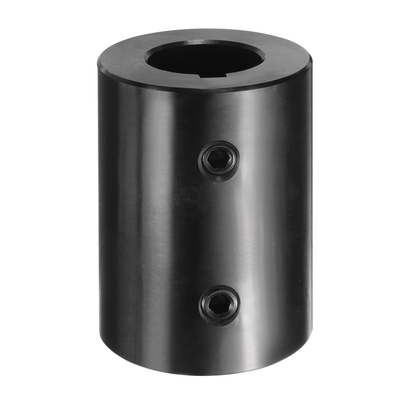 Uxcell Shaft Coupling, 1-1/8" Bore 2-1/8" OD 3" Length Black Oxide ...