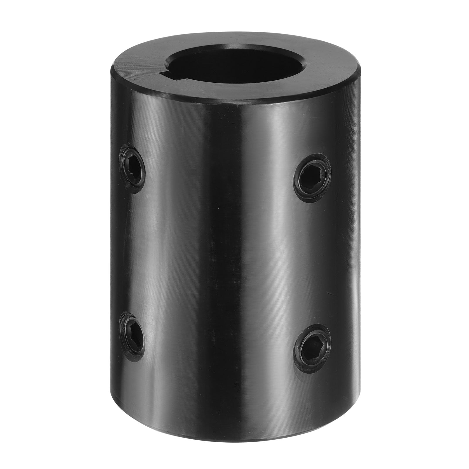 Uxcell Shaft Coupling, 1-1/8" Bore 2-1/8" OD 3" Length Black Oxide ...