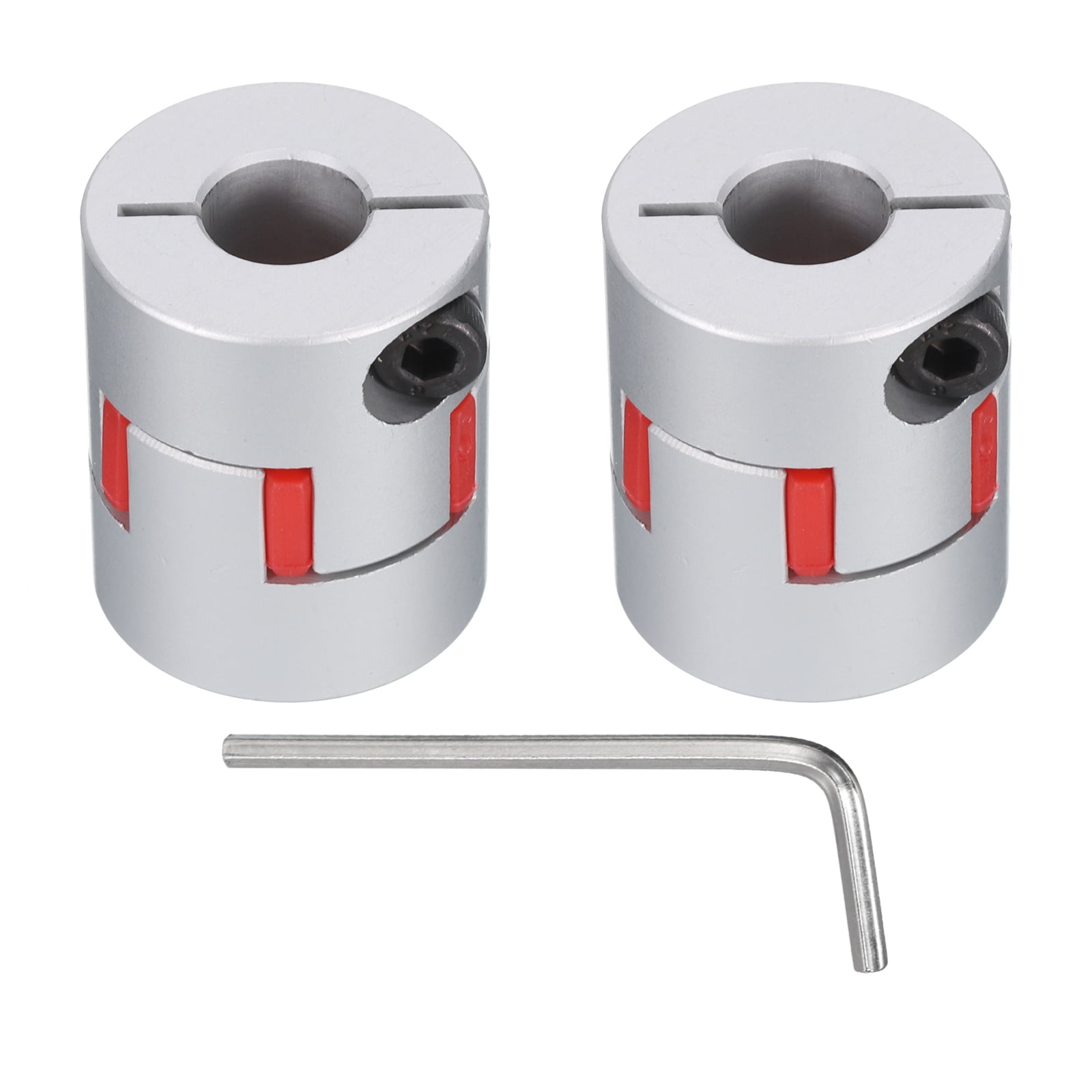 Uxcell Shaft Coupling 6.35mm to 10mm Bore L30xD25 Flexible Coupler for ...