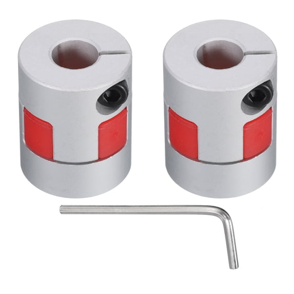 Uxcell Shaft Coupling 6mm to 8mm Bore L25xD20 Flexible Coupler for 3D ...