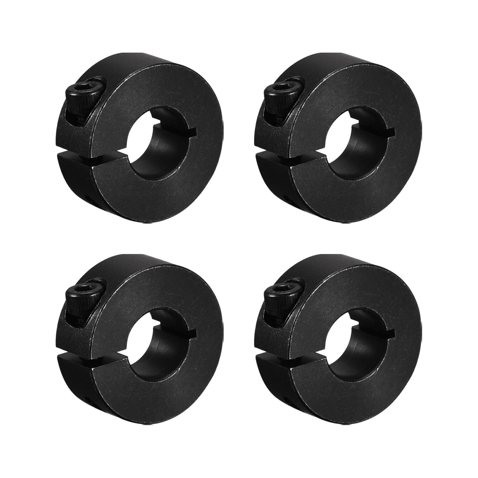 Uxcell Shaft Fixing Ring 0.47" Single Split Carbon Steel W Set Screw ...