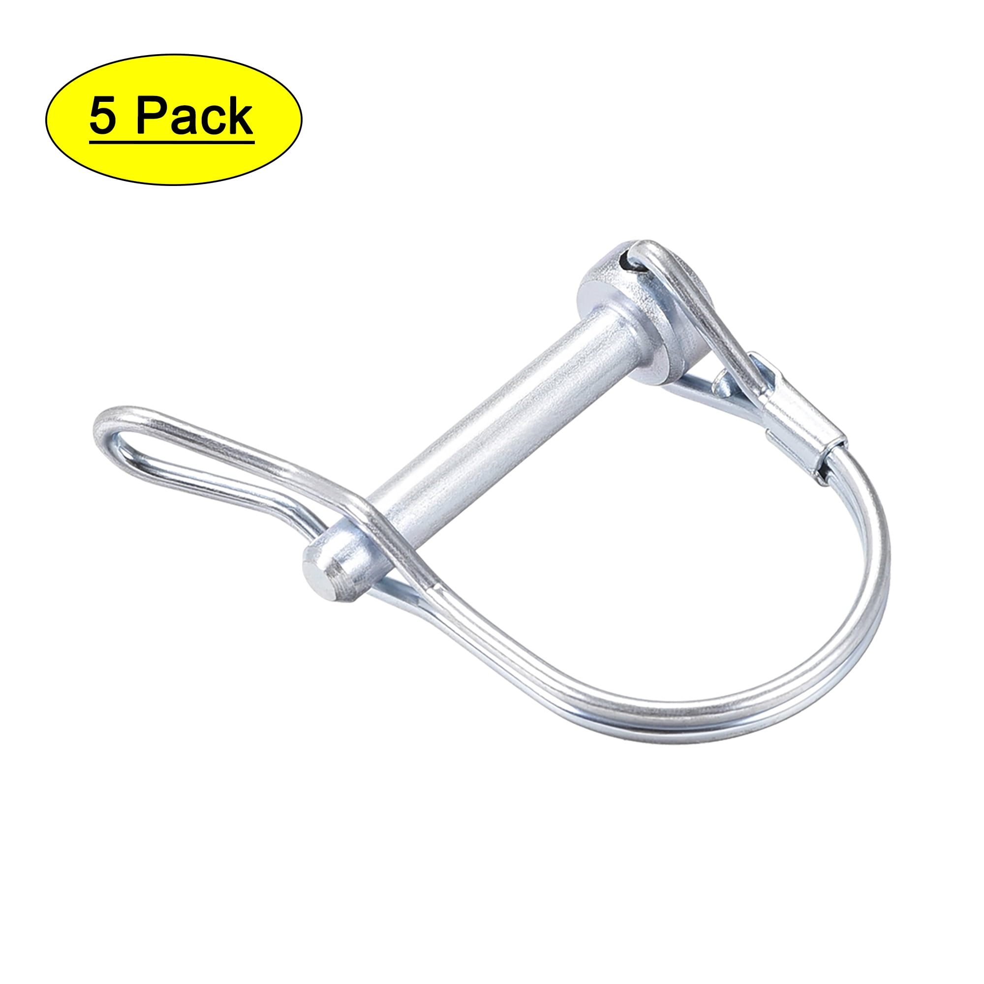 Uxcell Shaft Locking Pin w Ear 6mm x 35mm Coupler Pin for Farm Trailers ...