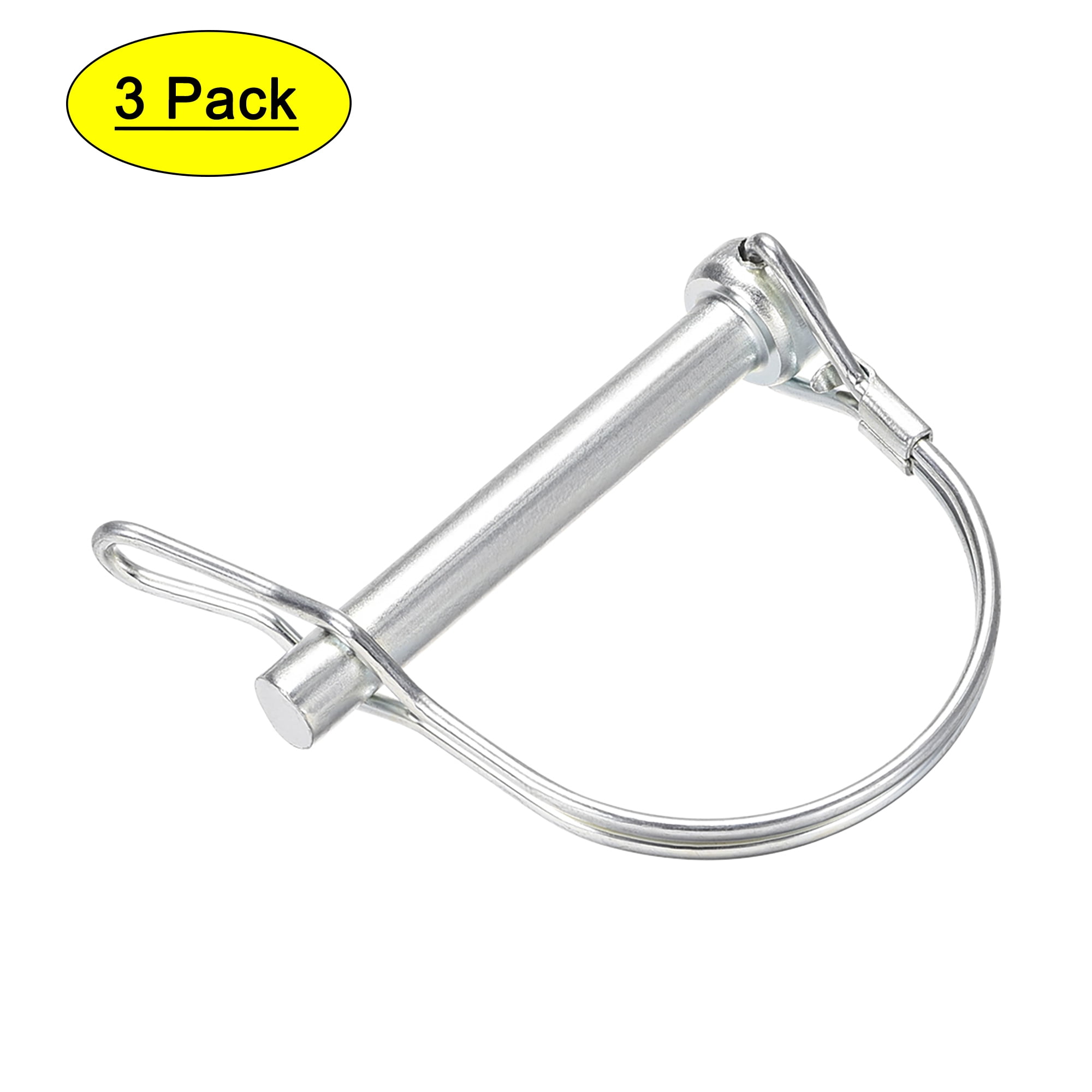 Uxcell Shaft Locking Pin w Ear 8mm x 60mm Coupler Pin for Farm Trailers ...