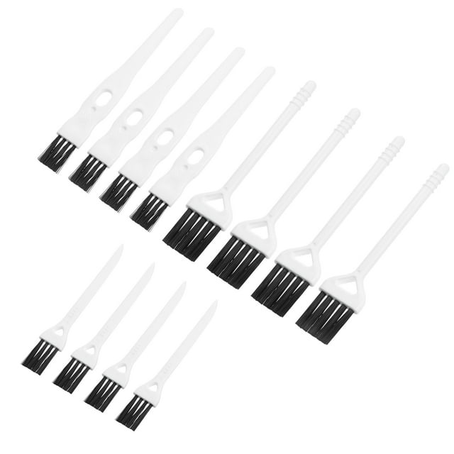 Uxcell Shaver Cleaning Brush Tools with White Handle Black Nylon ...