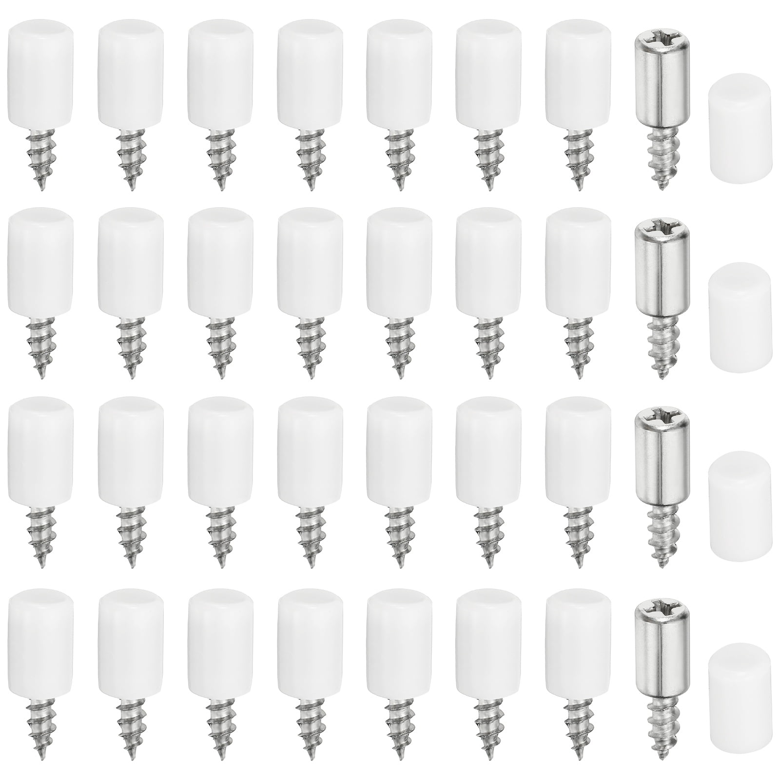 Uxcell Shelf Support Pegs, 50Pcs Metal Cabinet Shelf Pins for Shelves ...