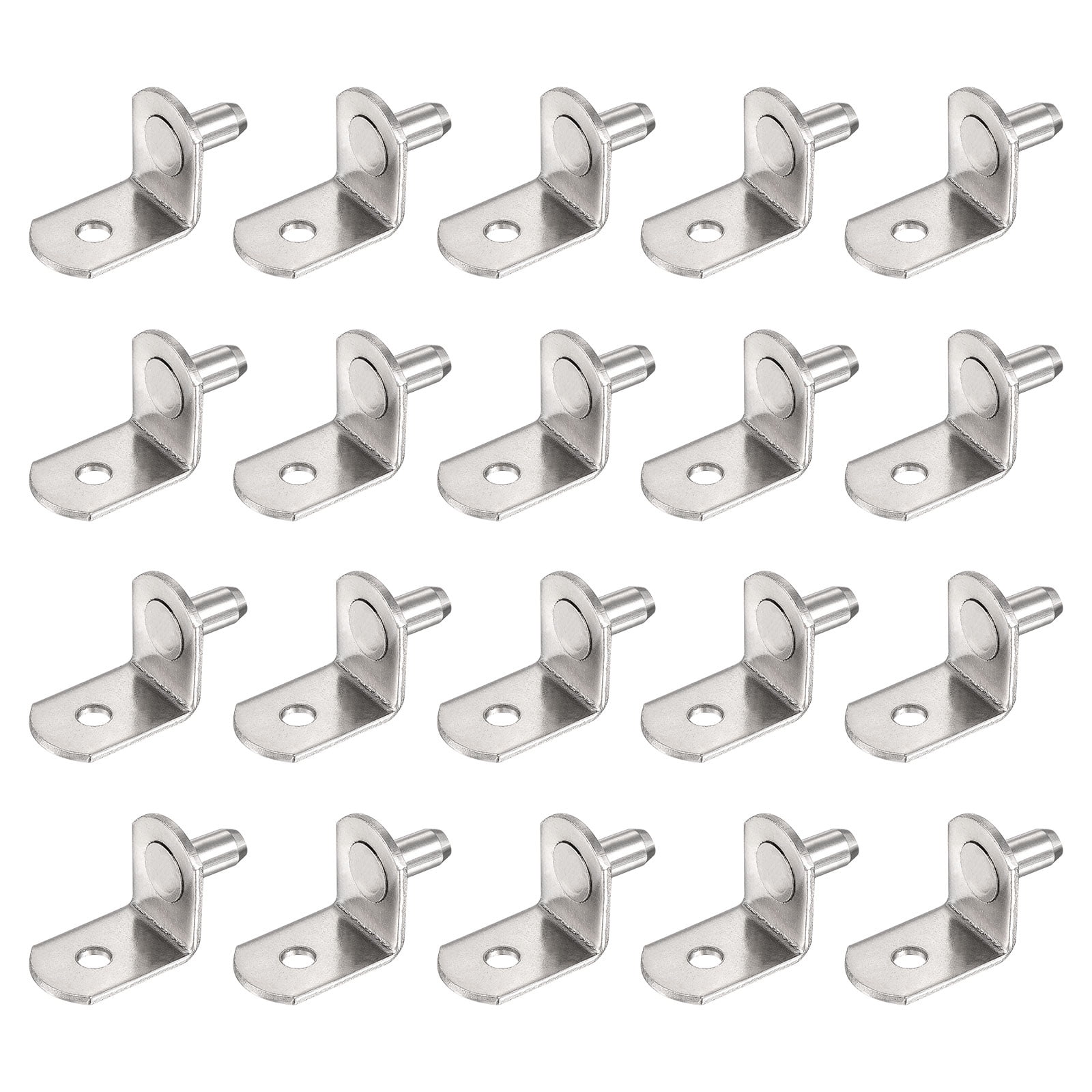 Uxcell Shelf Support Pegs, 50pack 5mm(1/5") L-Shaped Bracket Pegs Shelf ...