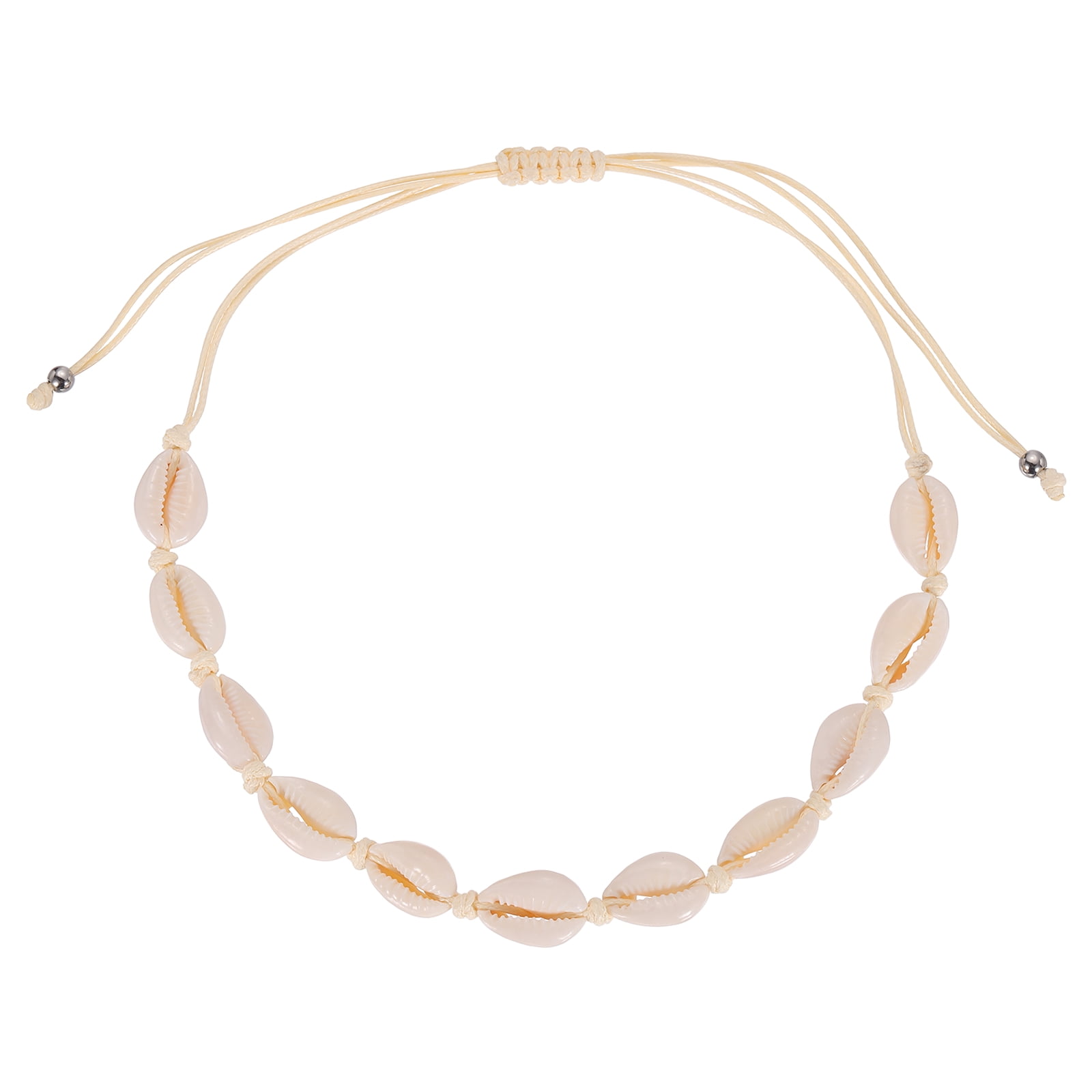 Uxcell Shell Chokers Necklace, Handmade Adjustable Conch Sea Puka Shell ...