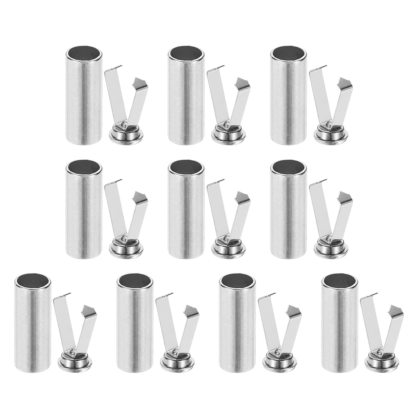 Uxcell Shoe Lace Tips, Zinc Alloy Shoelace Head Cylindrical Tips Silver ...