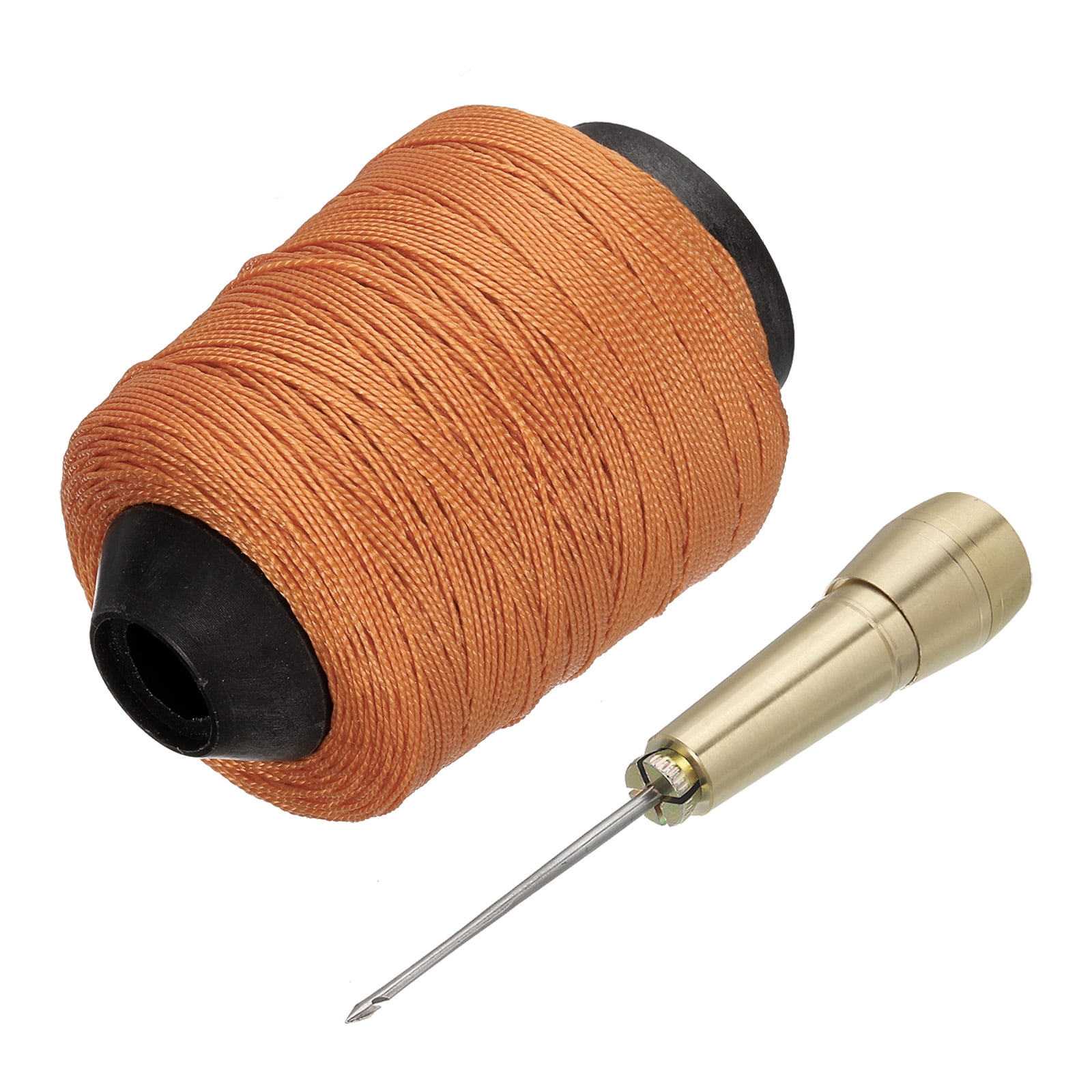 Uxcell Shoe Repair Tool Sewing Set with Orange Lines Thread, Straight ...