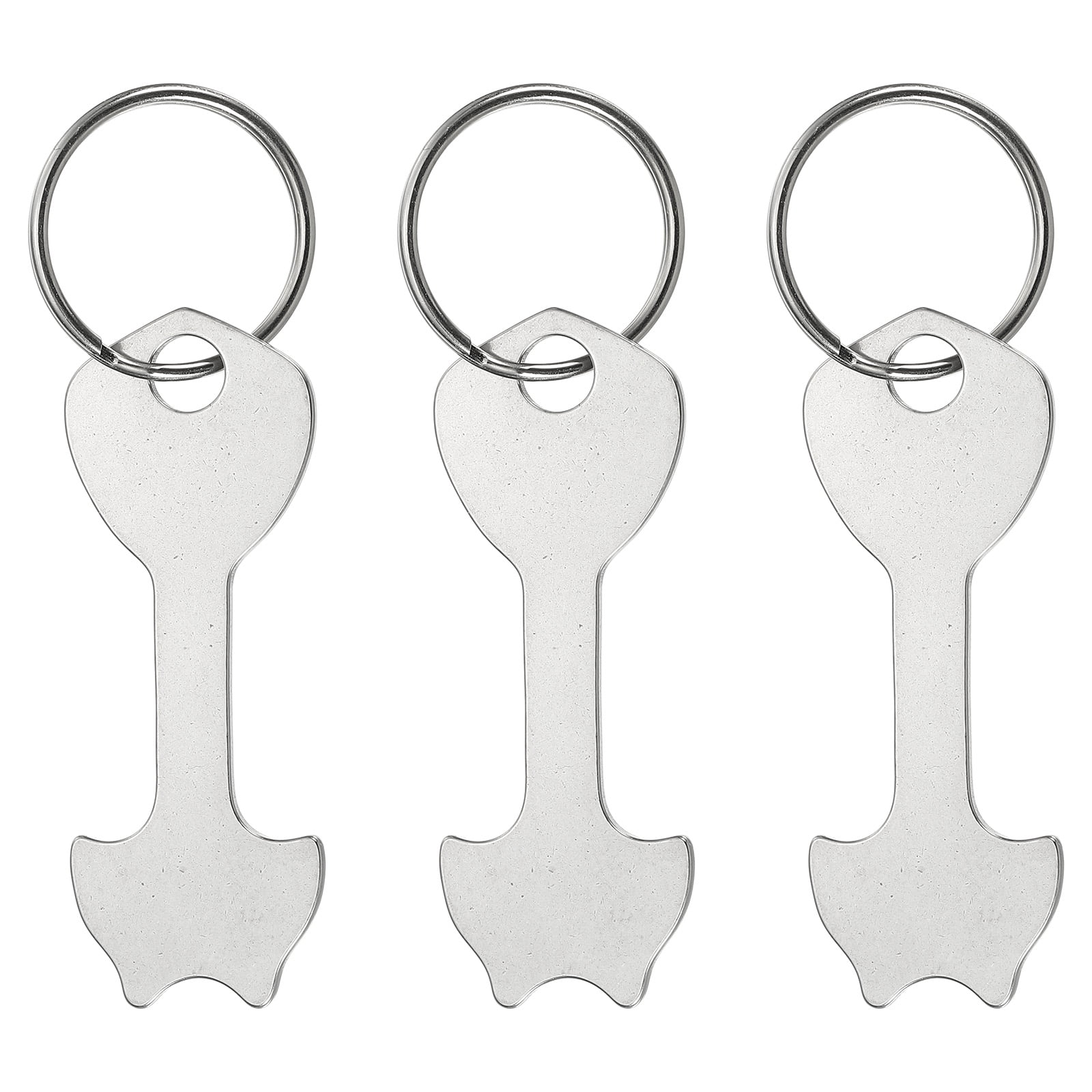 Uxcell Shopping Trolley Token Key Ring, 2.4 Inch Cart Remover Coin ...