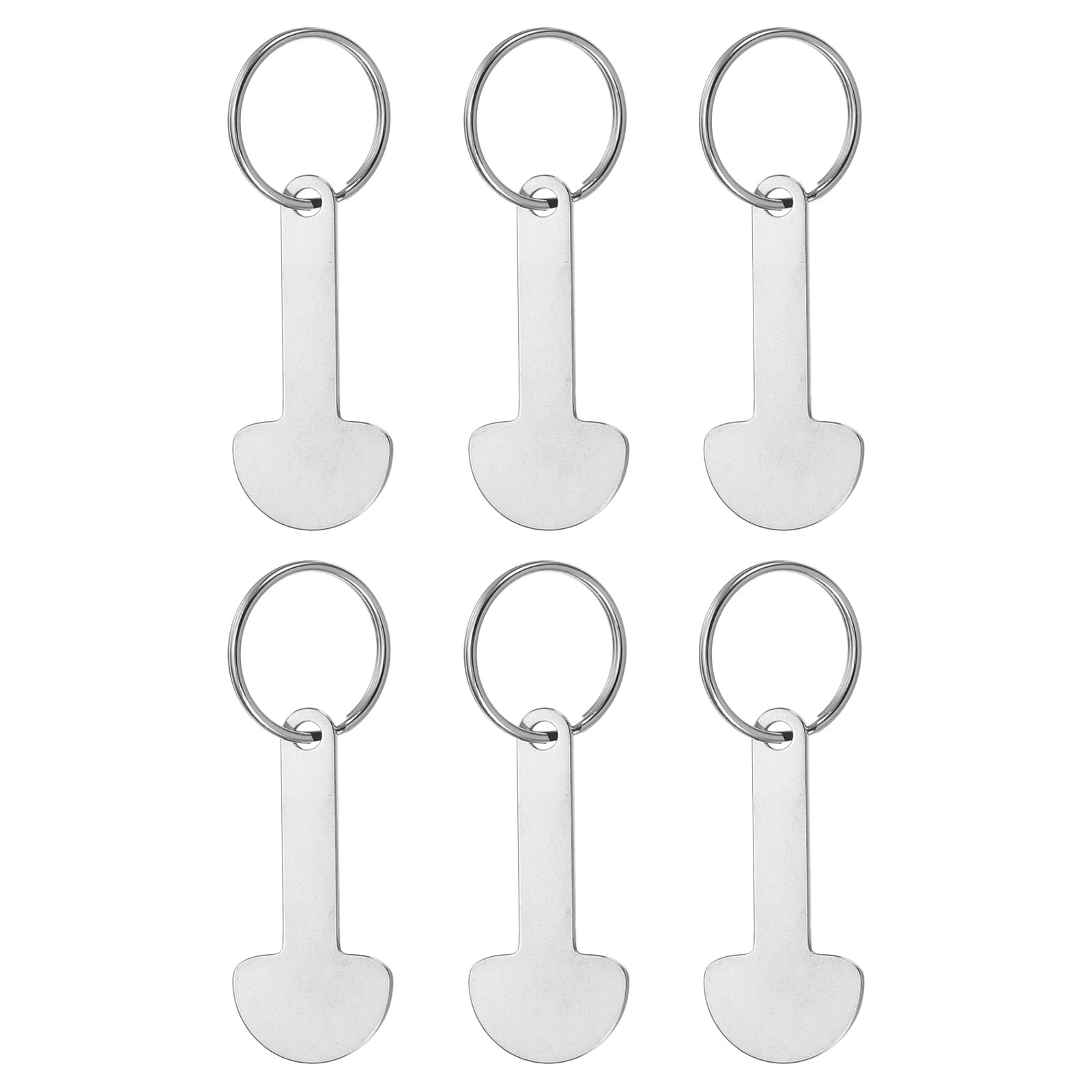 Uxcell Shopping Trolley Token Key Ring, 2 Inch Cart Remover Coin ...