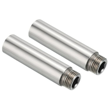 Uxcell Shower Head Extension Arm Stainless Steel Male to Female Thread ...