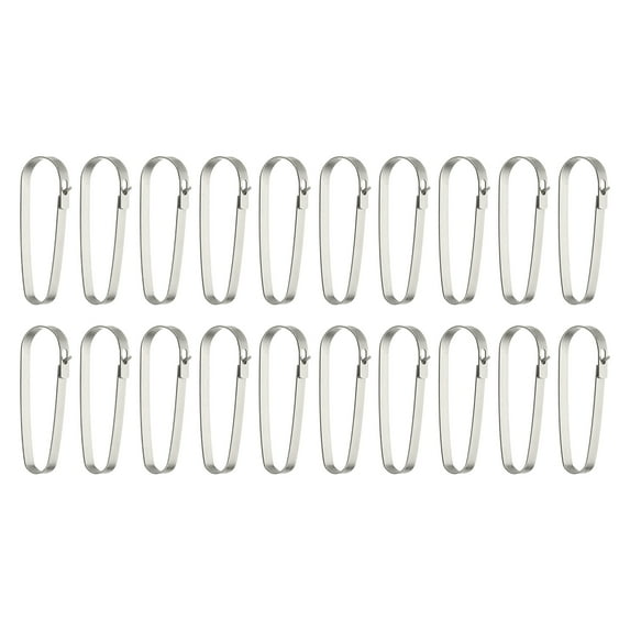 Uxcell Sign Clips 20 Pcs Real Estate Sign Clips Stainless Steel Fence ...