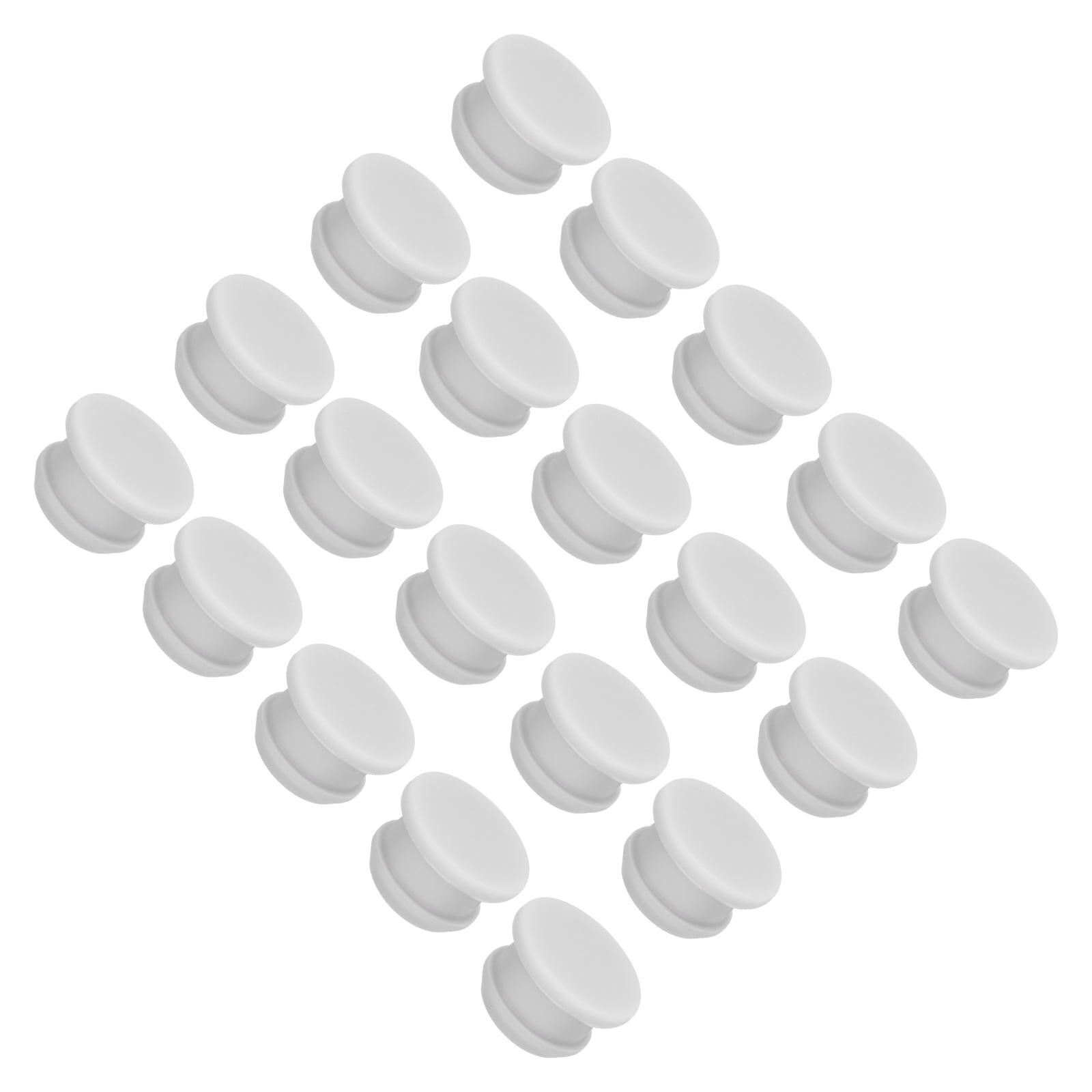 Uxcell Silicone Hole Plugs Flush Type Panel Round Hole Plugs 11.5mm ...