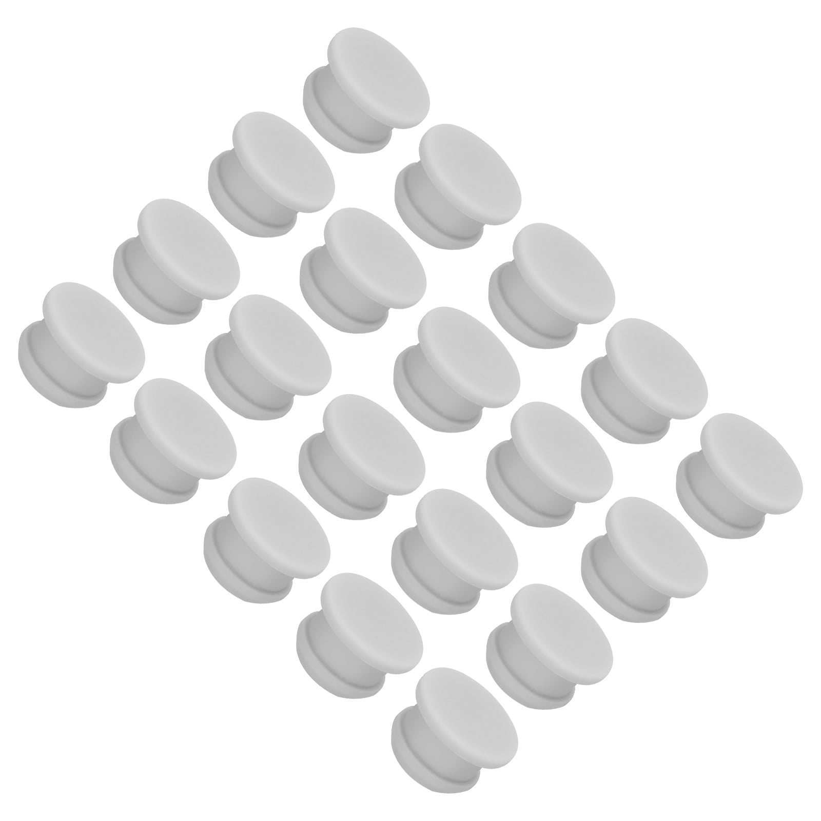 Uxcell Silicone Hole Plugs Flush Type Panel Round Hole Plugs 11mm ...