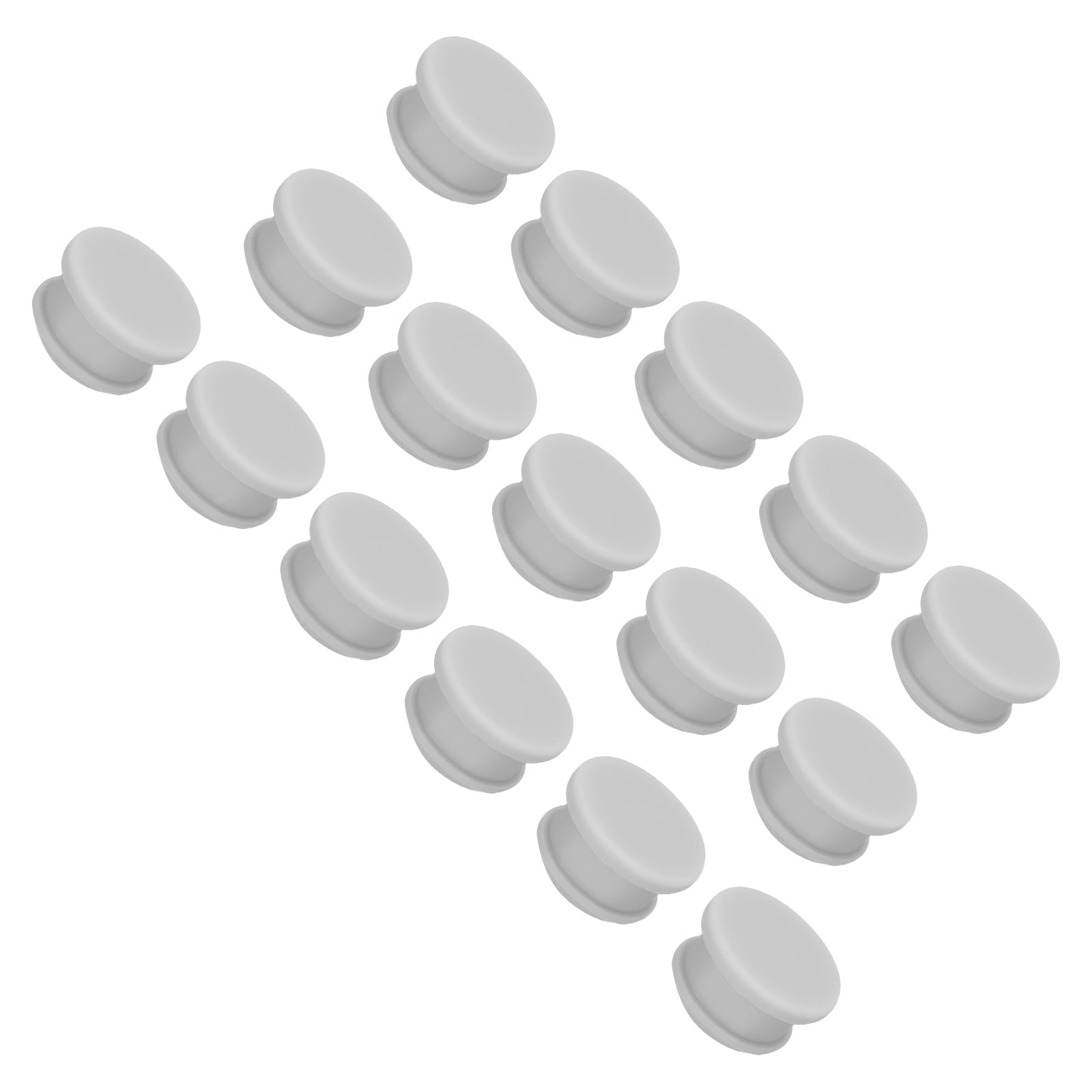 Uxcell Silicone Hole Plugs Flush Type Panel Round Hole Plugs 15mm ...