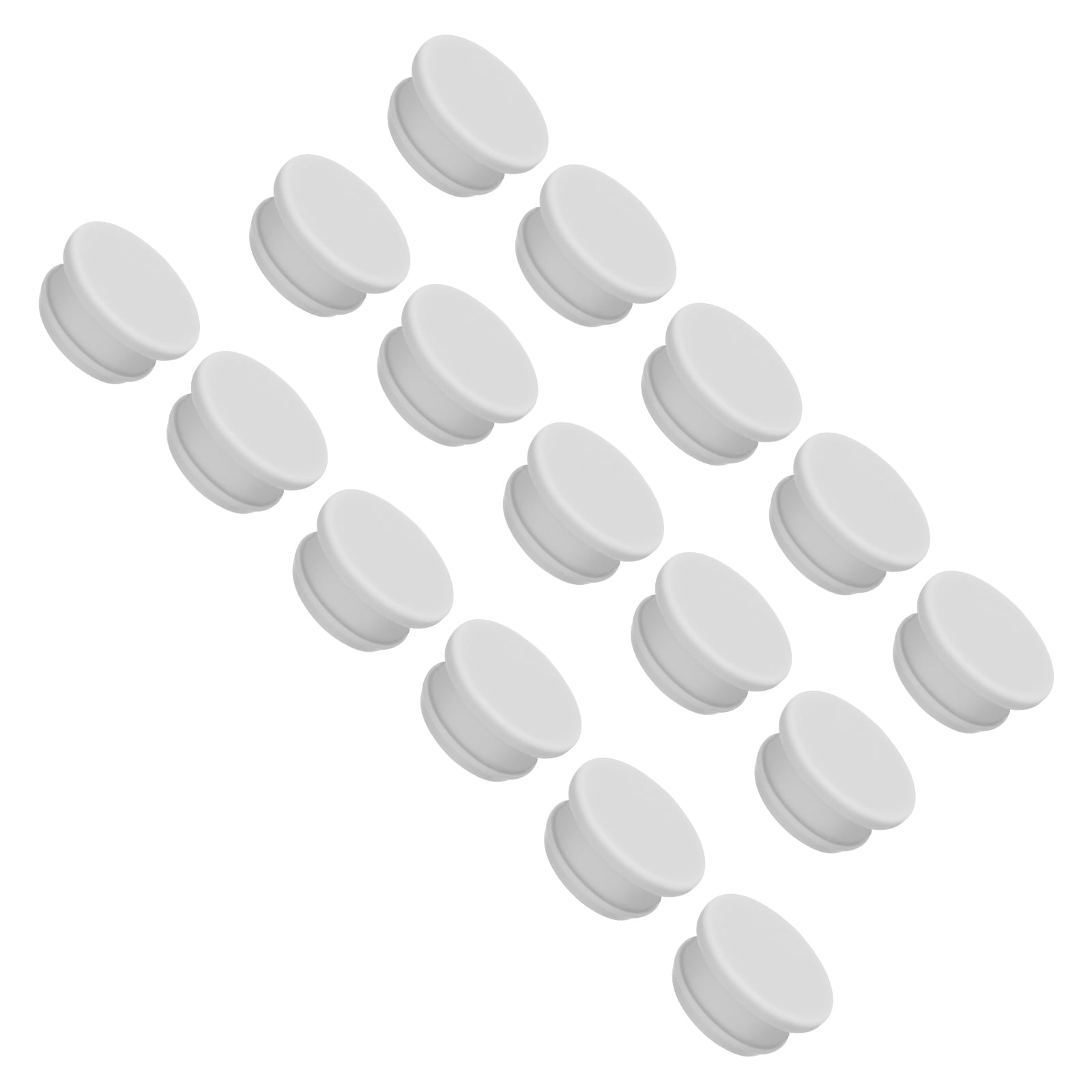 Uxcell Silicone Hole Plugs Flush Type Panel Round Hole Plugs 25mm ...