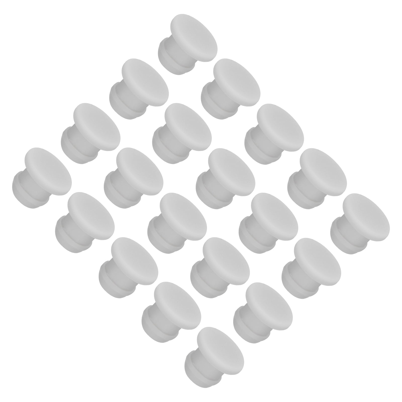 Uxcell Silicone Hole Plugs Flush Type Panel Round Hole Plugs 7mm ...