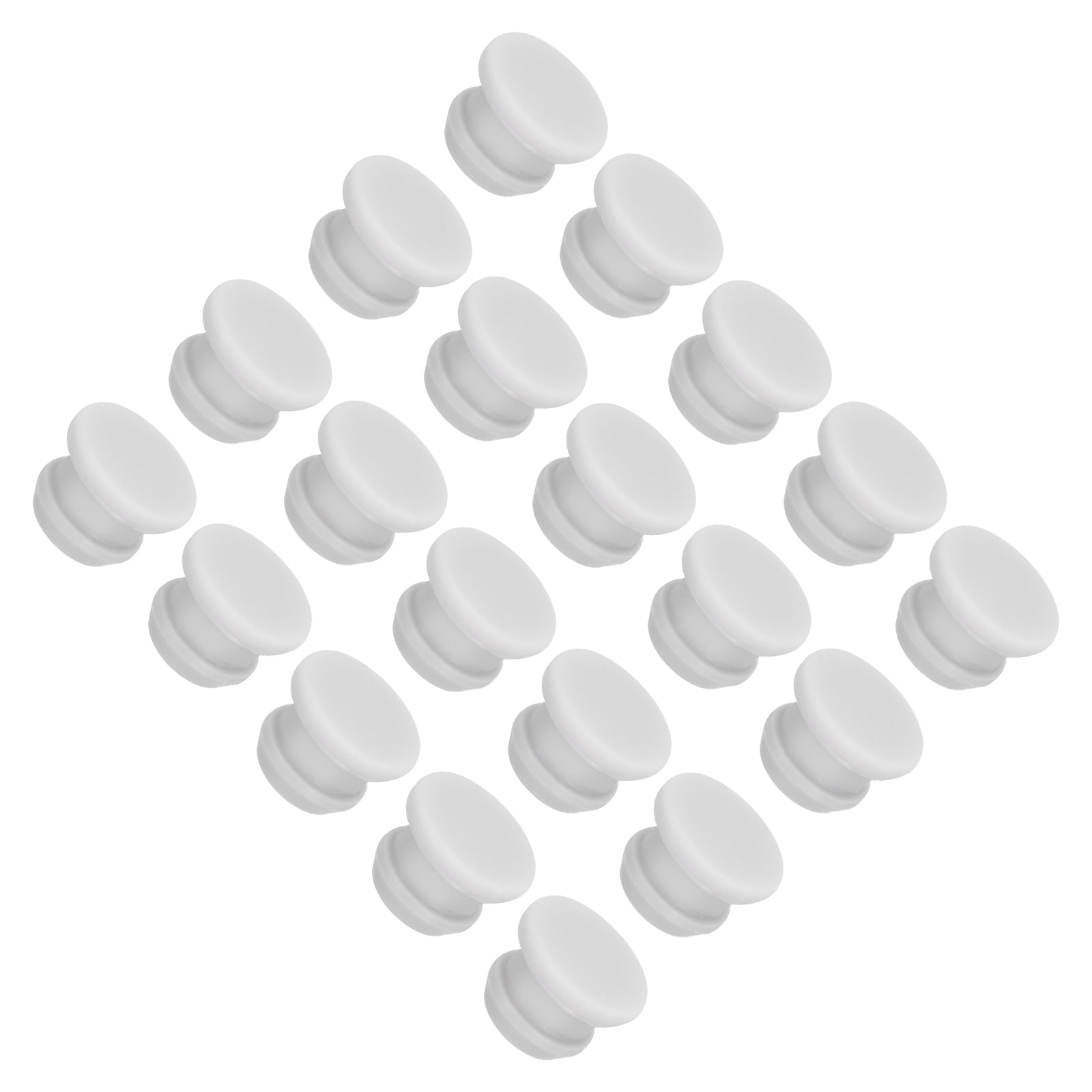 Uxcell Silicone Hole Plugs Flush Type Panel Round Hole Plugs 8.5mm ...