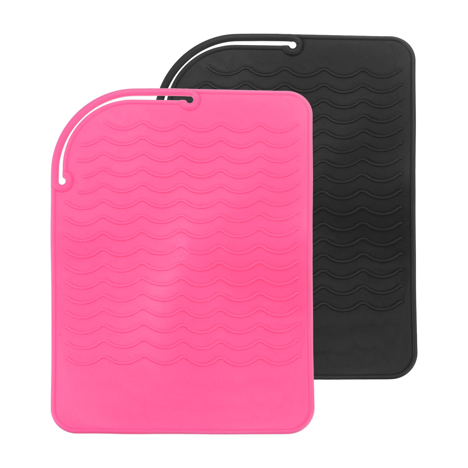 Uxcell Silicone Iron Hair Curling Pad Set, Multipurpose Iron Hot ...