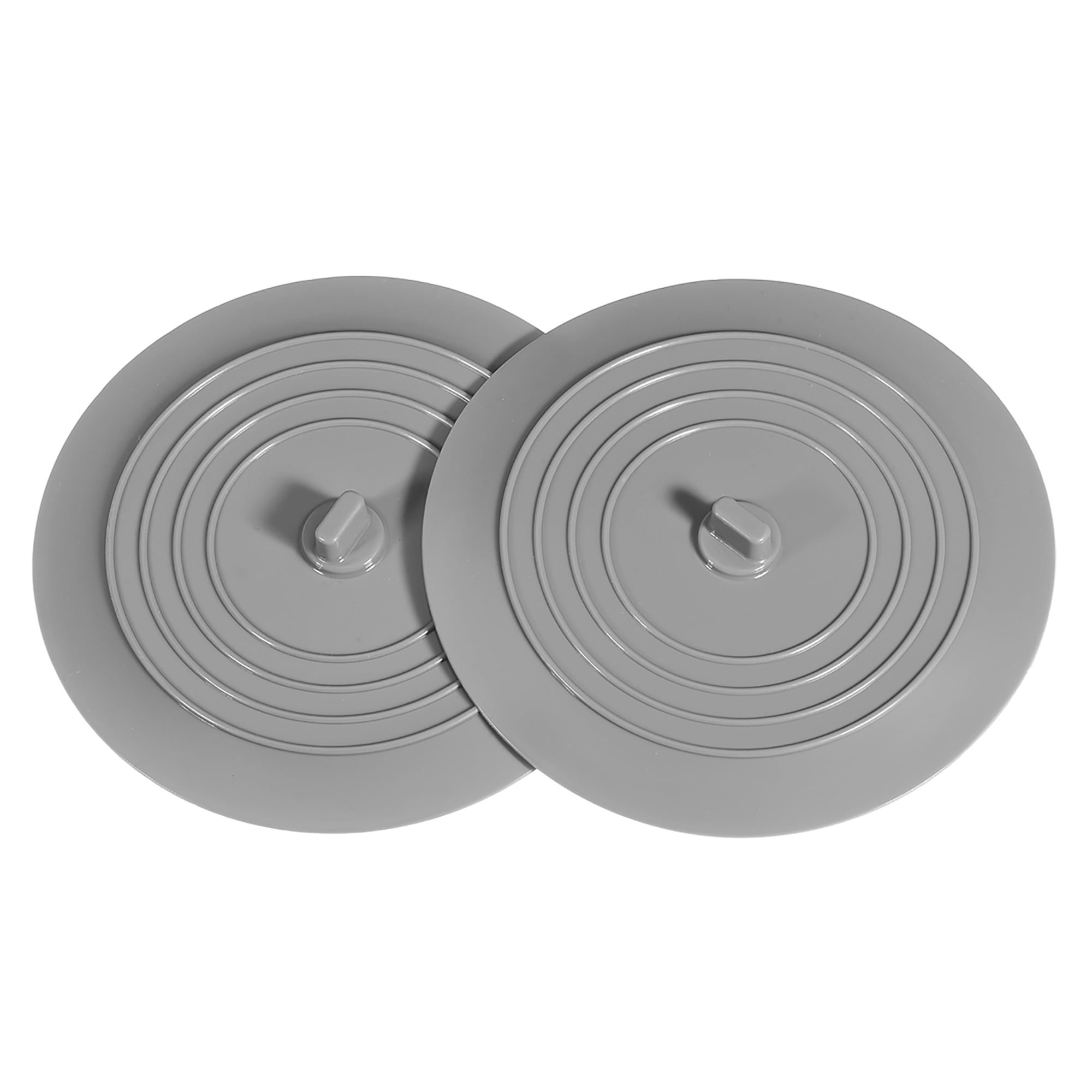 Uxcell Silicone Large Bathtub Drain Stopper Cistern Plug 2pcs Gray ...