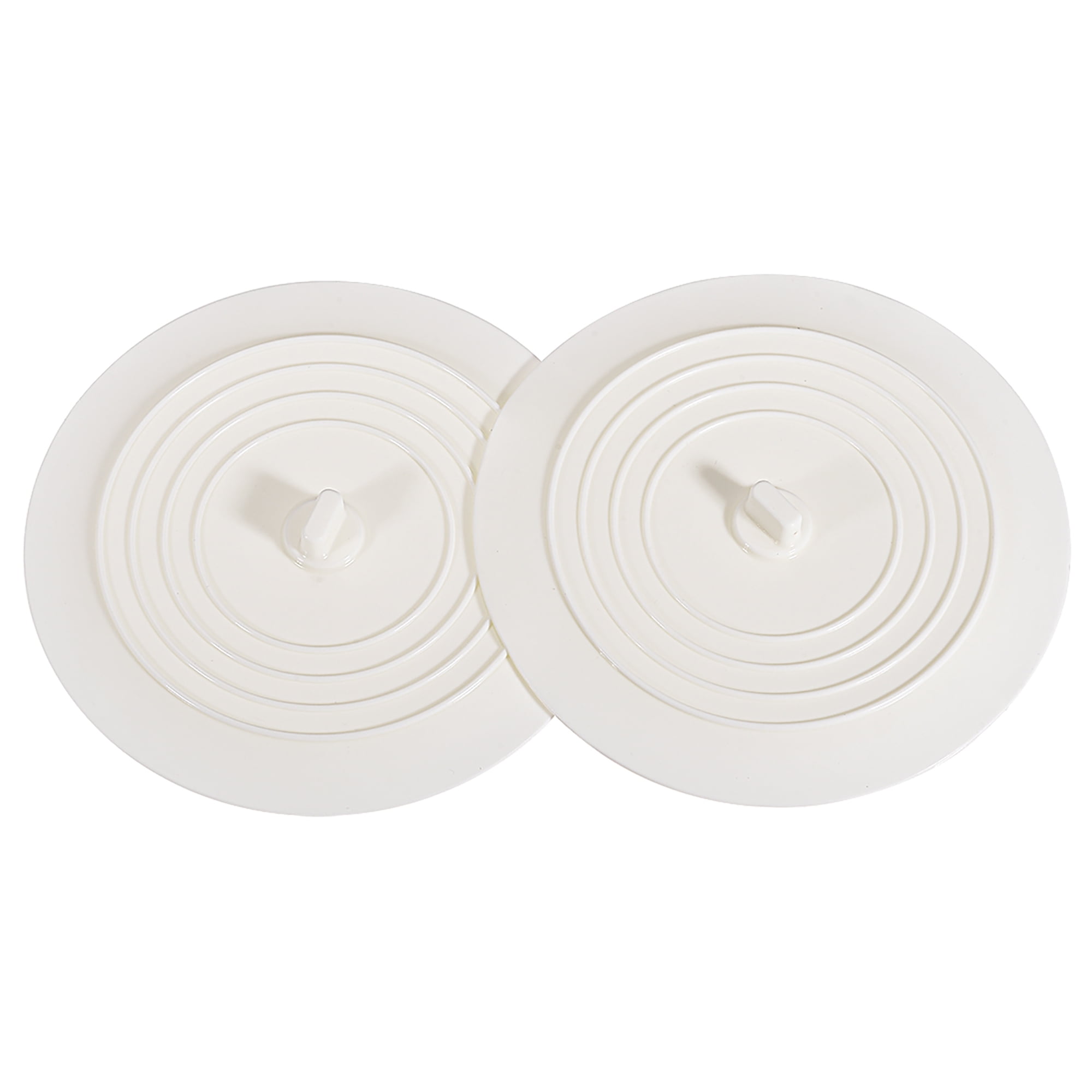 Uxcell Silicone Large Bathtub Drain Stopper Cistern Plug 2pcs White ...