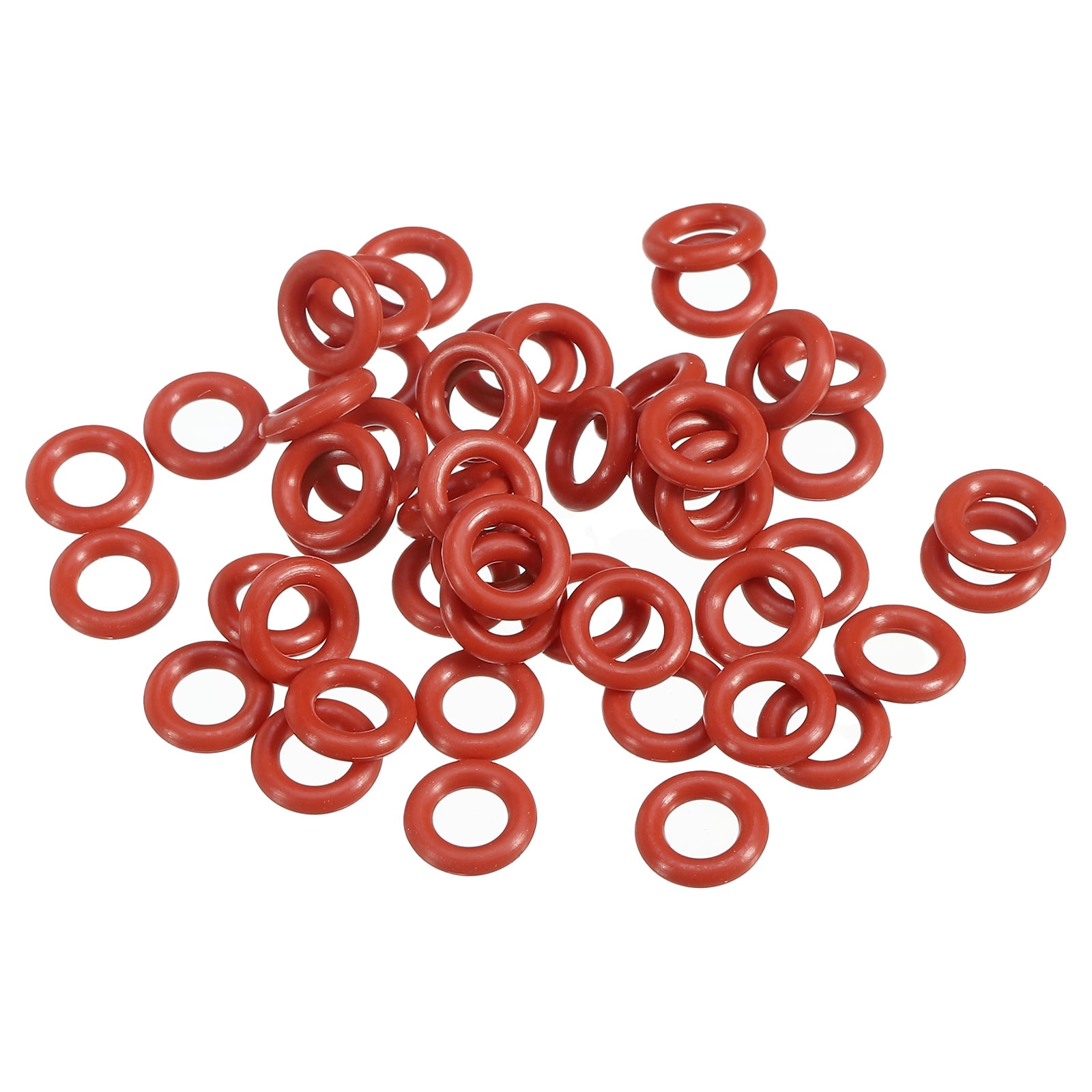 Uxcell 100Pcs Silicone O-Ring 9mm OD 5mm ID 2mm Width VMQ Sealing ...