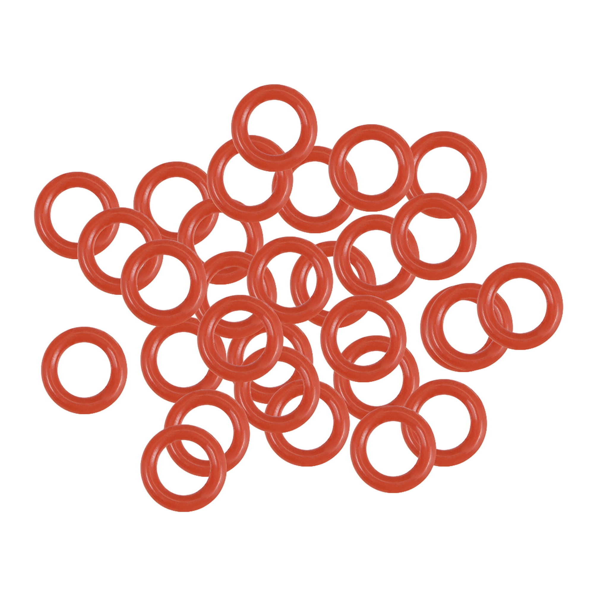 Uxcell Silicone O-Rings 5mm OD, 3mm Inner Diameter, 1mm Width, Seal ...