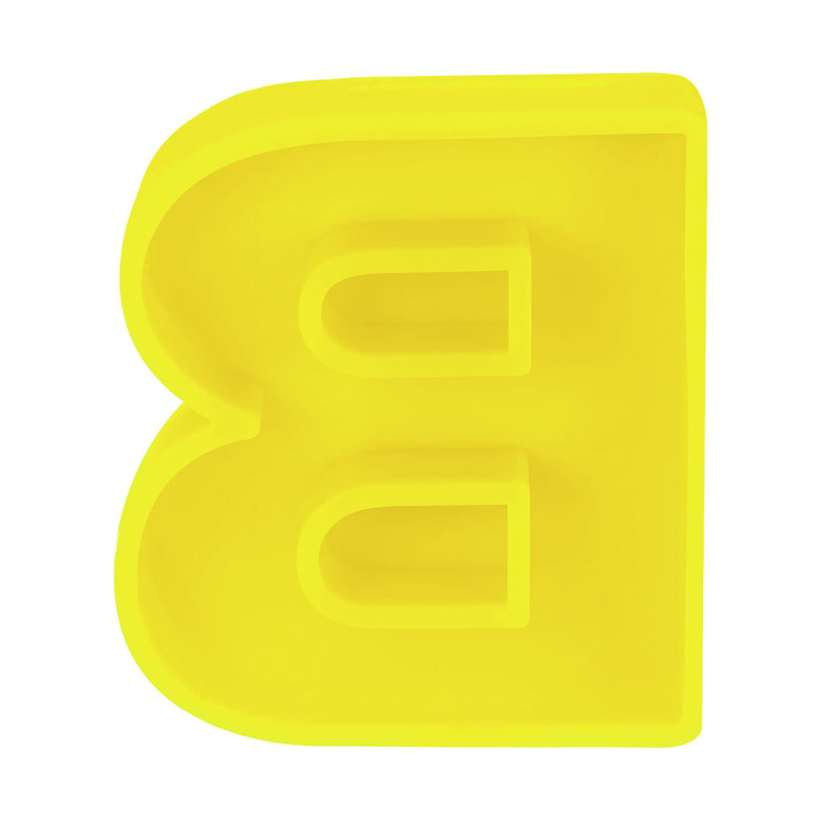Uxcell Silicone Resin Letter Mold 3D Alphabet Letter Mold for Epoxy ...