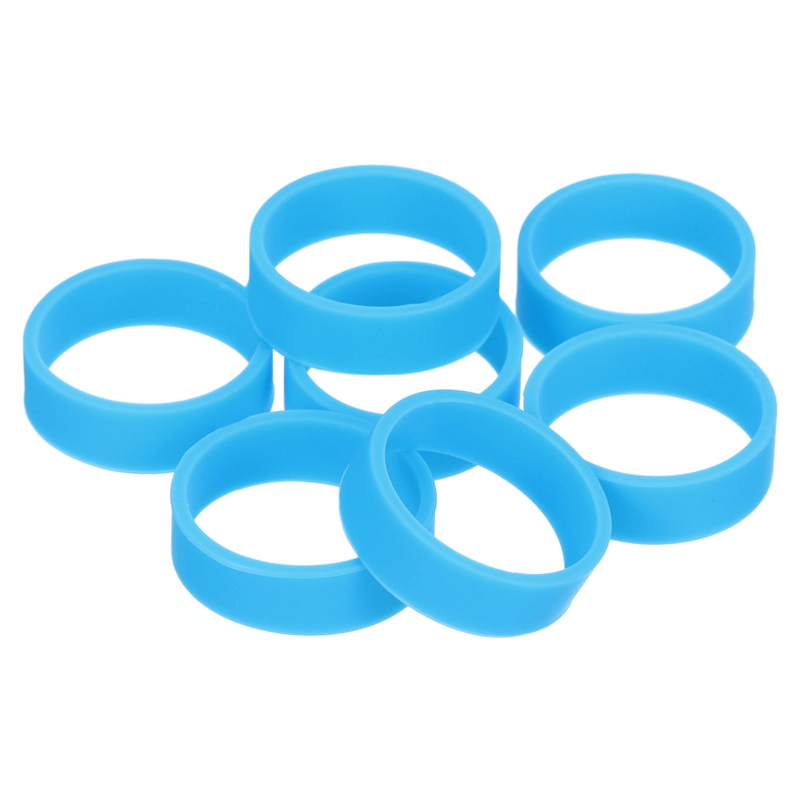 Uxcell Silicone Rubber Bands, 10 pack 20x7mm Silicone Elastic Bands ...