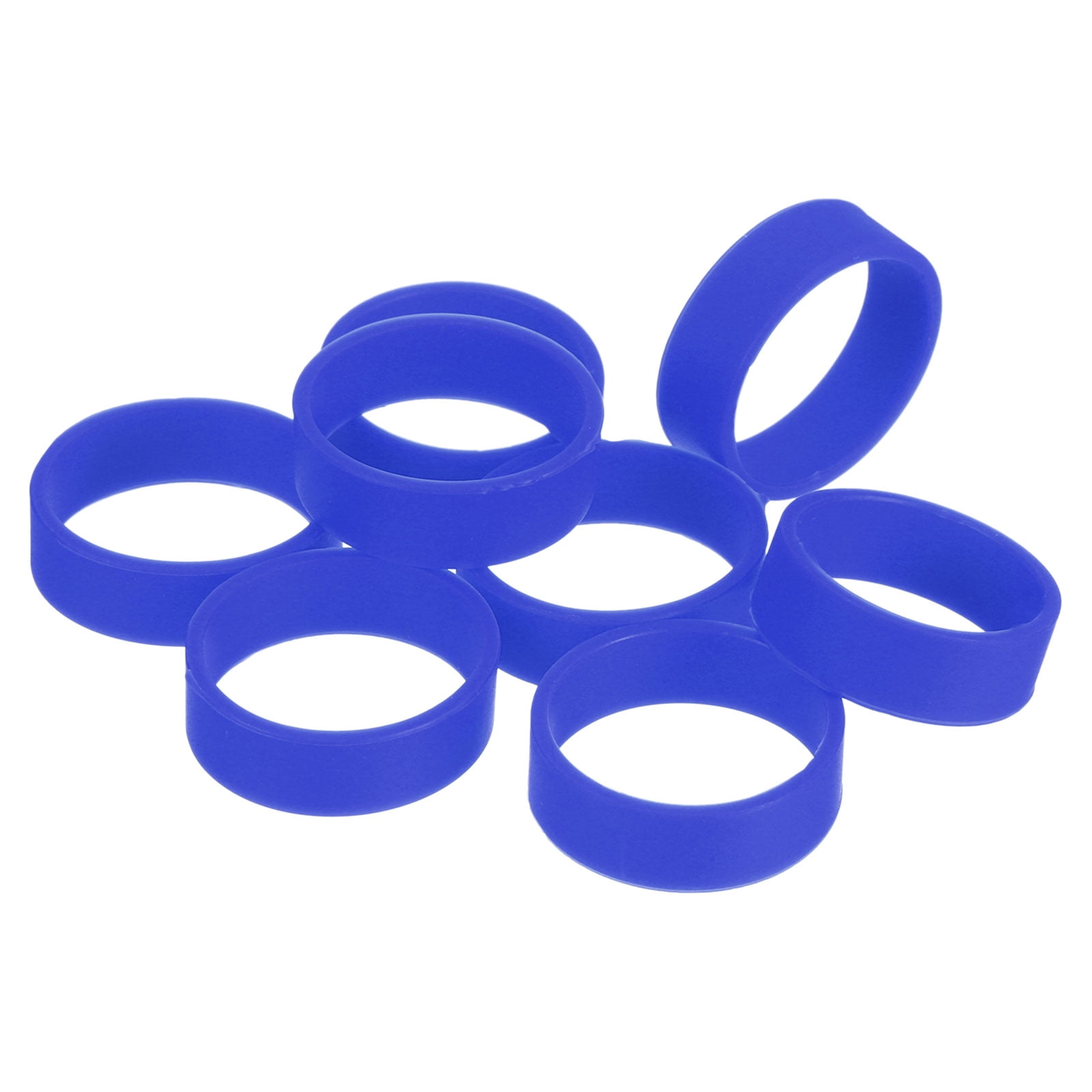 Uxcell Silicone Rubber Bands, 10 pack 20x7mm Silicone Elastic Bands ...