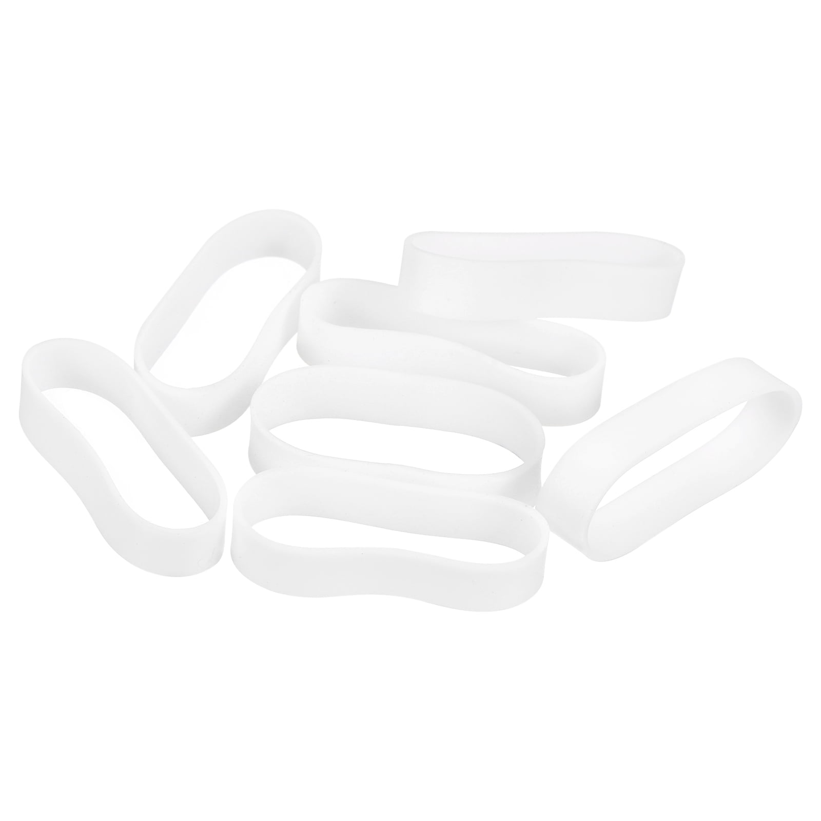 Uxcell Silicone Rubber Bands, 30Pcs 20x5mm Silicone Elastic Bands Cable ...