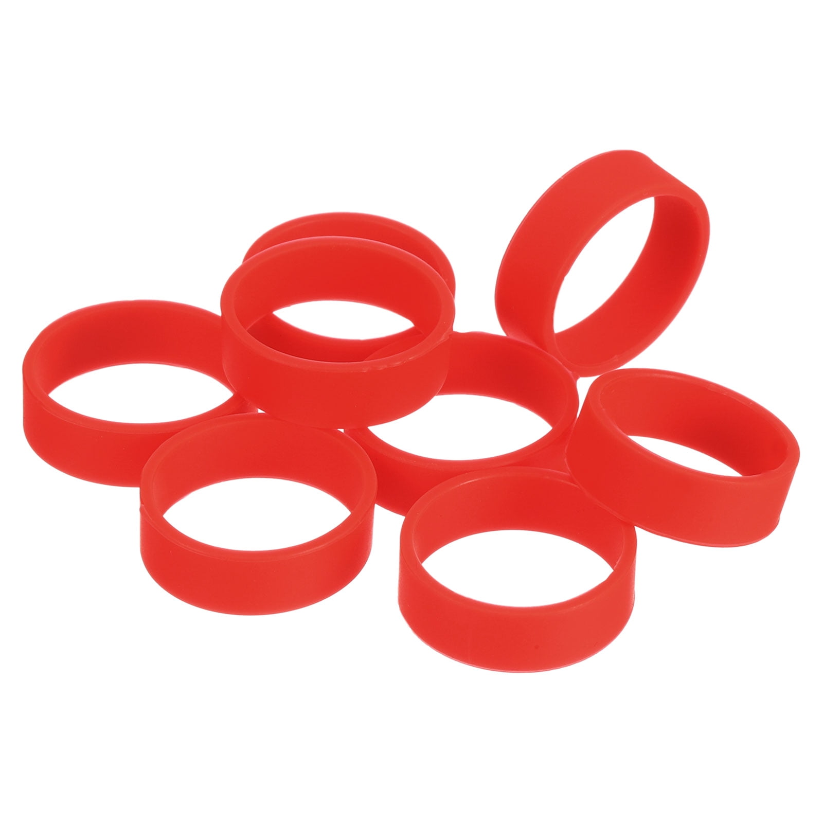 Uxcell Silicone Rubber Bands, 5 pack 20x7mm Silicone Elastic Bands ...