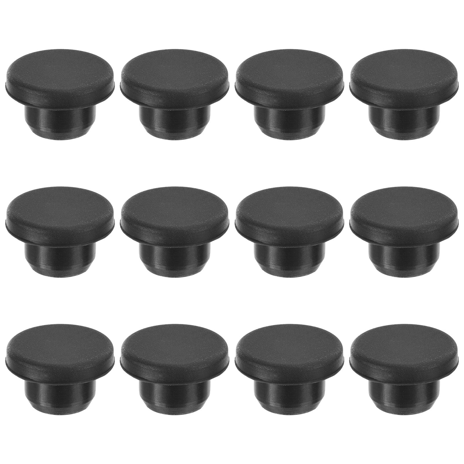 Uxcell Silicone Rubber Hole Plug 15mm Diameter Soft Flexible Stopper ...