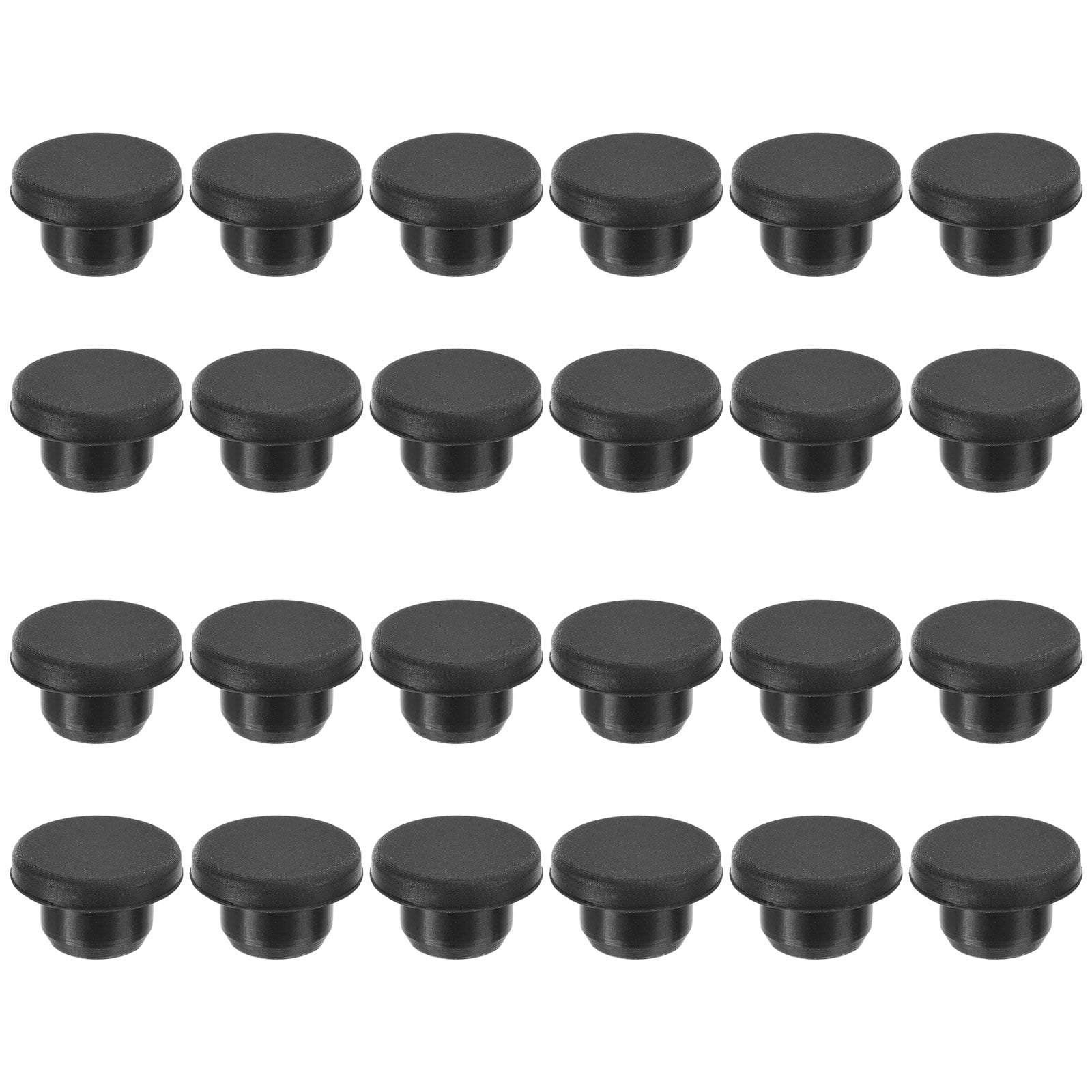 Uxcell Silicone Rubber Hole Plug 15mm Diameter Soft Flexible Stopper ...
