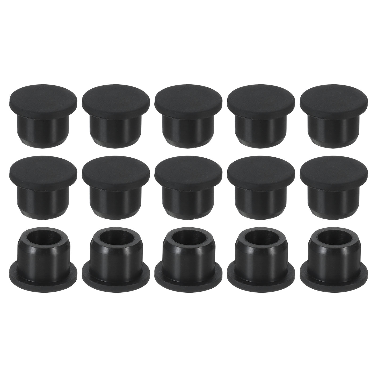 Uxcell Silicone Rubber Hole Plug Soft Flexible Stopper for 13-14mm Hole ...