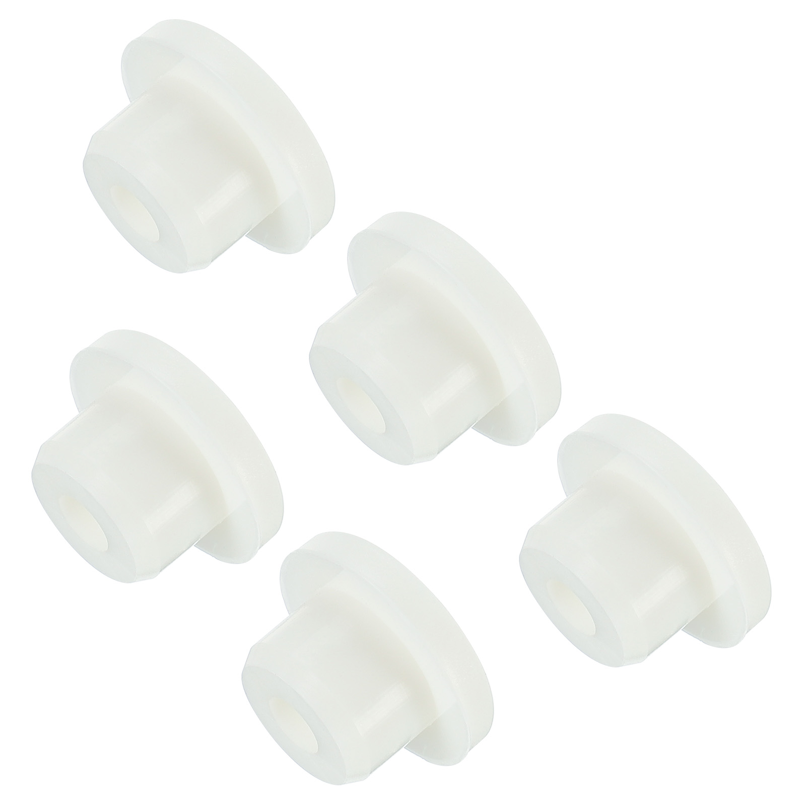 Uxcell Silicone Rubber Hole Plug White Stopper for 14-15mm Hole 5 Pack ...