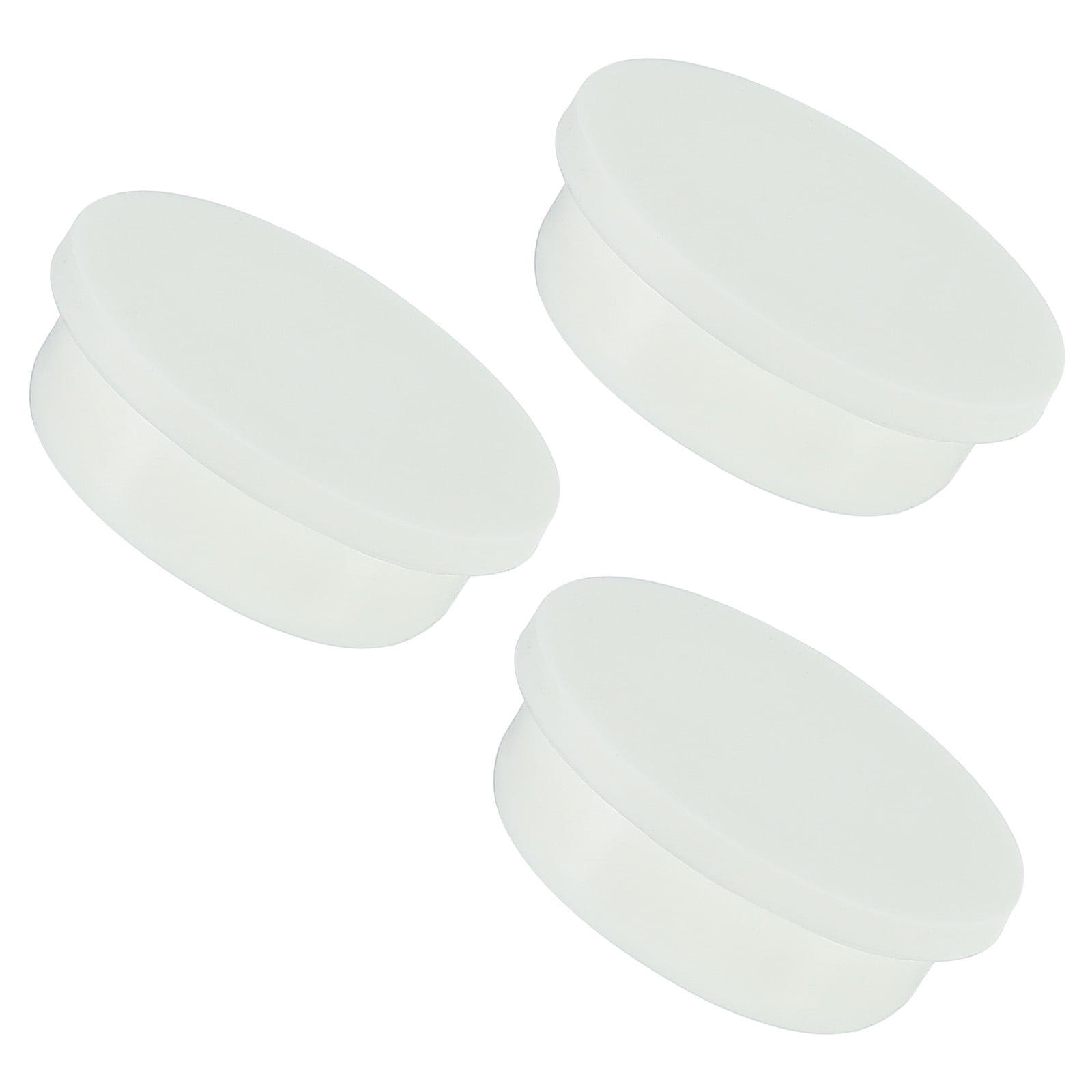 Uxcell Silicone Rubber Hole Plug White Stopper for 41-42mm Hole 3 Pack ...