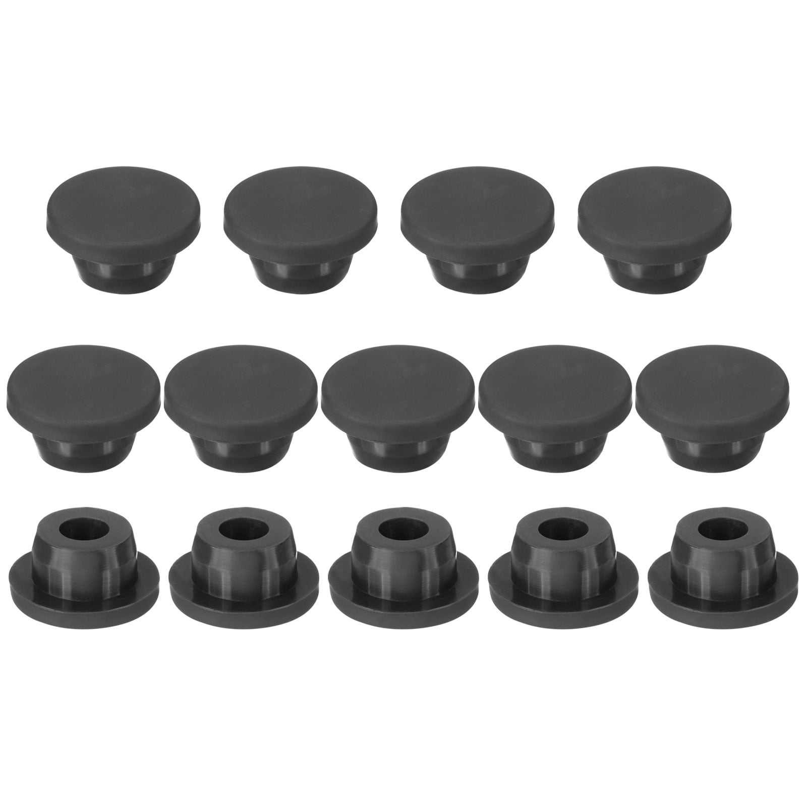 Uxcell Silicone Rubber Plug, 14 Pcs Soft Flexible Solid Rubber Stopper ...