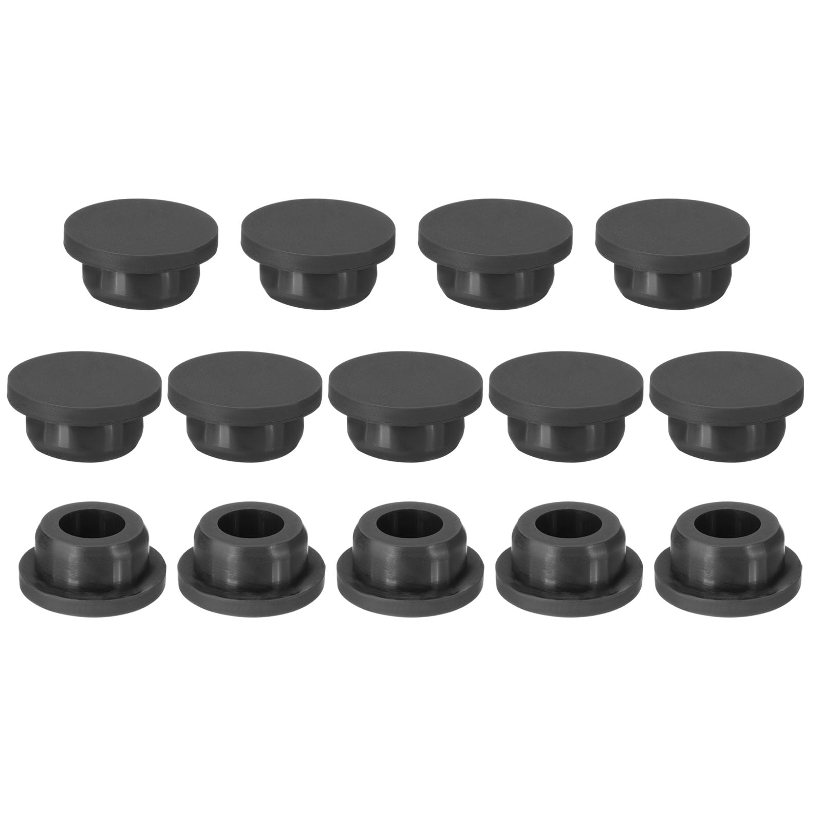 Uxcell Silicone Rubber Plug, 14 Pcs Soft Flexible Solid Rubber Stopper ...