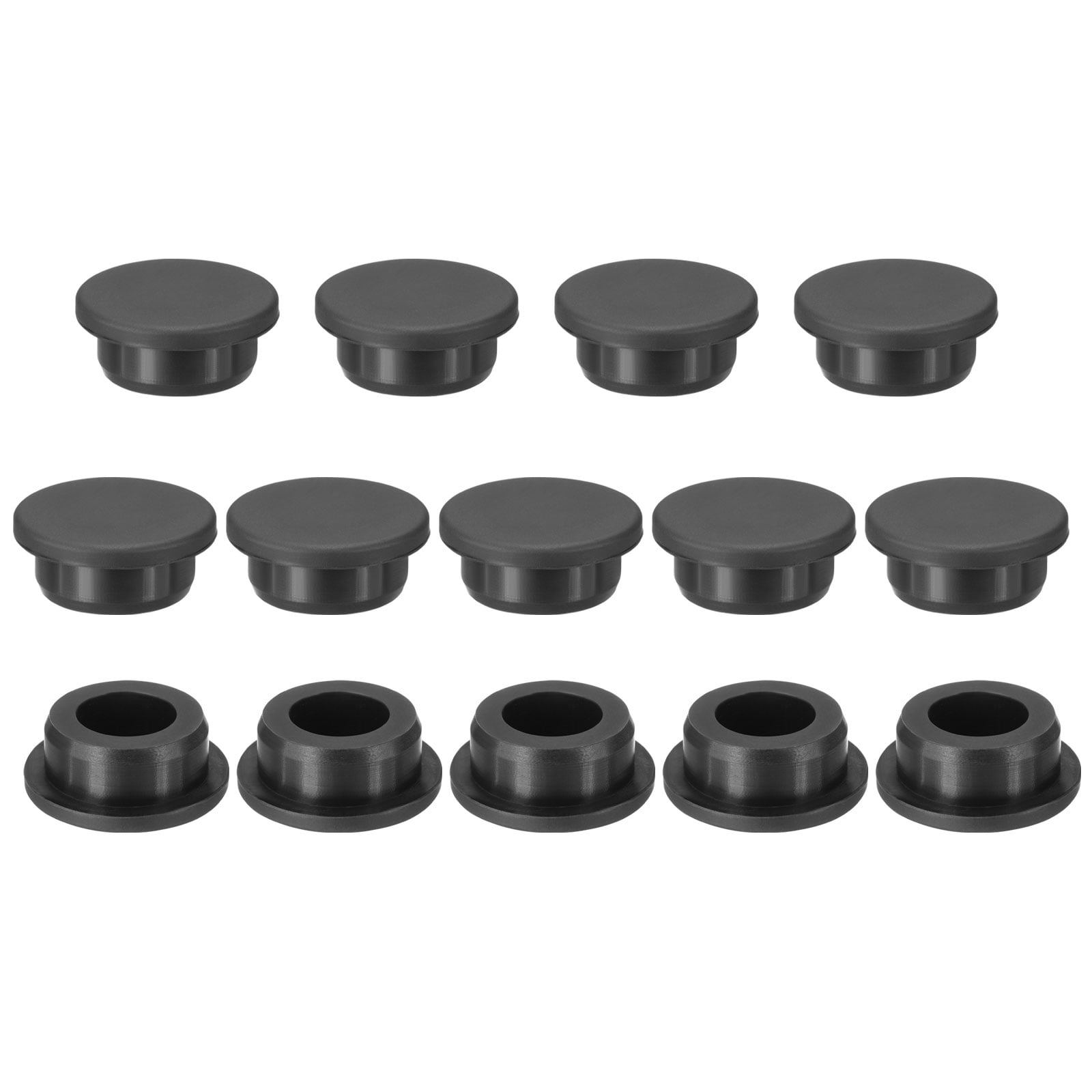 Uxcell Silicone Rubber Plug, 14 Pcs Soft Flexible Solid Rubber Stopper ...