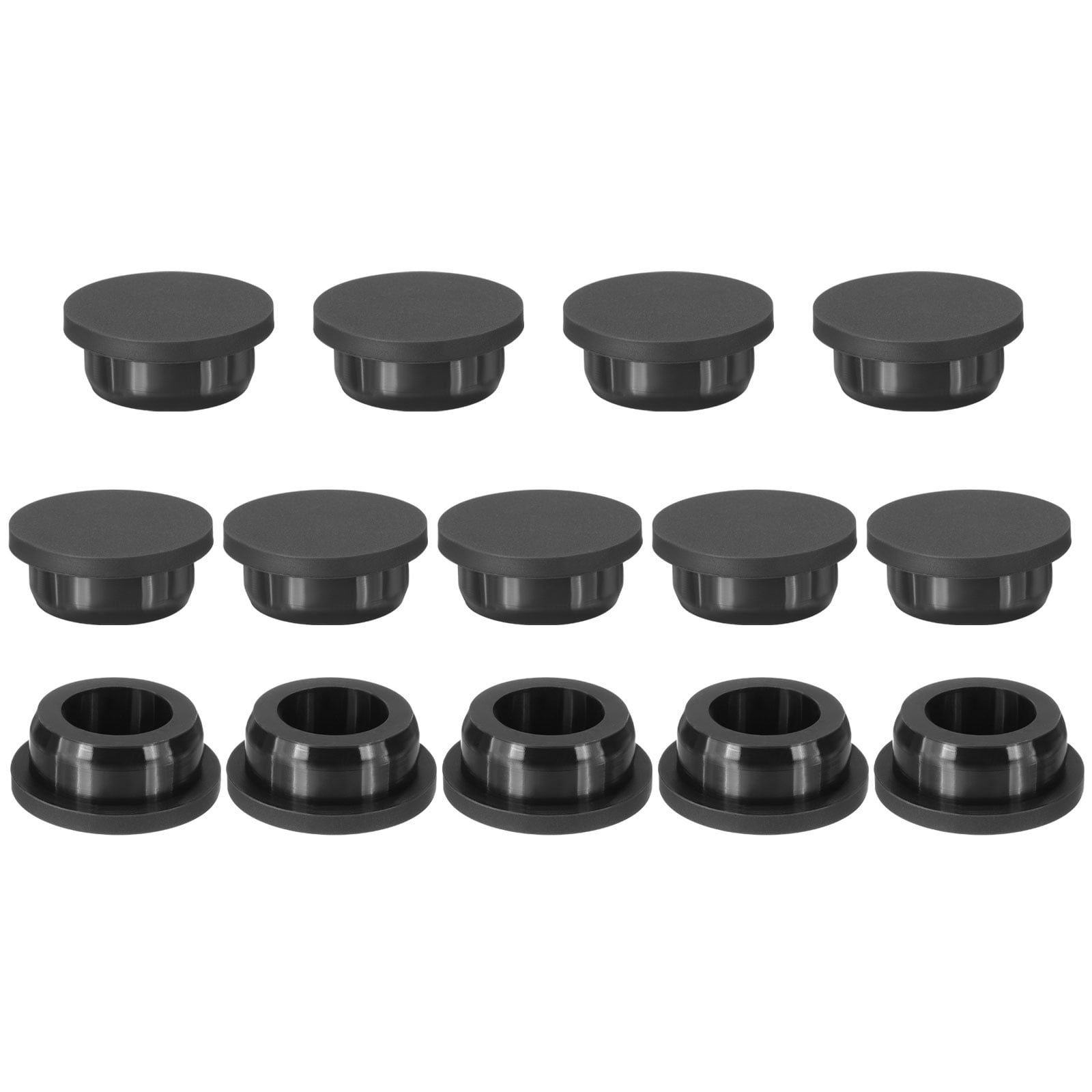 Uxcell Silicone Rubber Plug, 14 Pcs Soft Flexible Solid Rubber Stopper ...