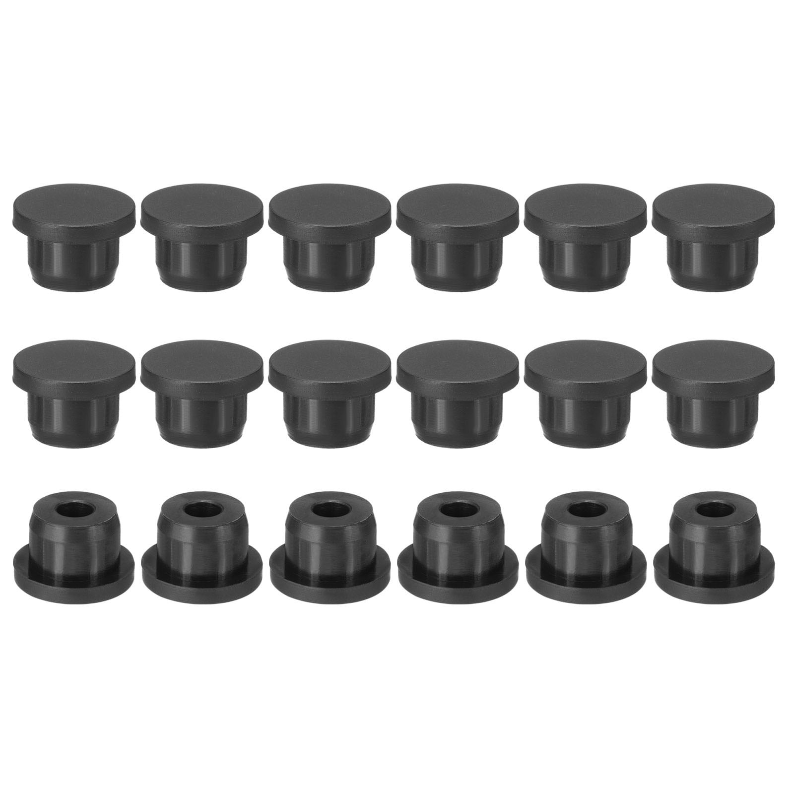 Uxcell Silicone Rubber Plug, 18 Pcs Soft Flexible Solid Rubber Stopper ...