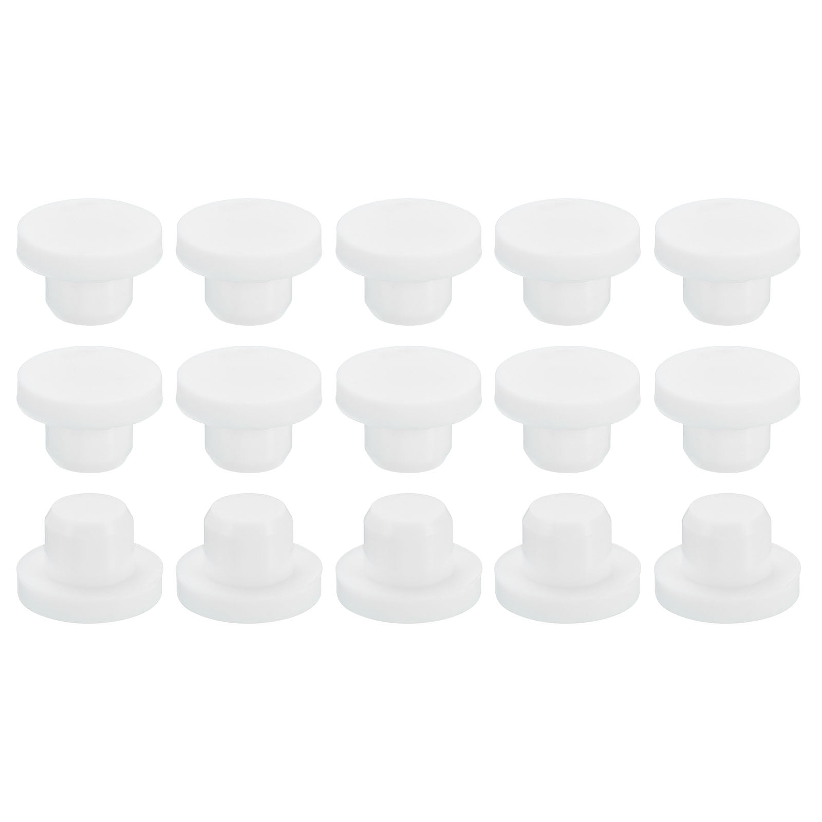 Uxcell Silicone Rubber Solid Plug Soft Flexible Stopper for 12-13mm ...