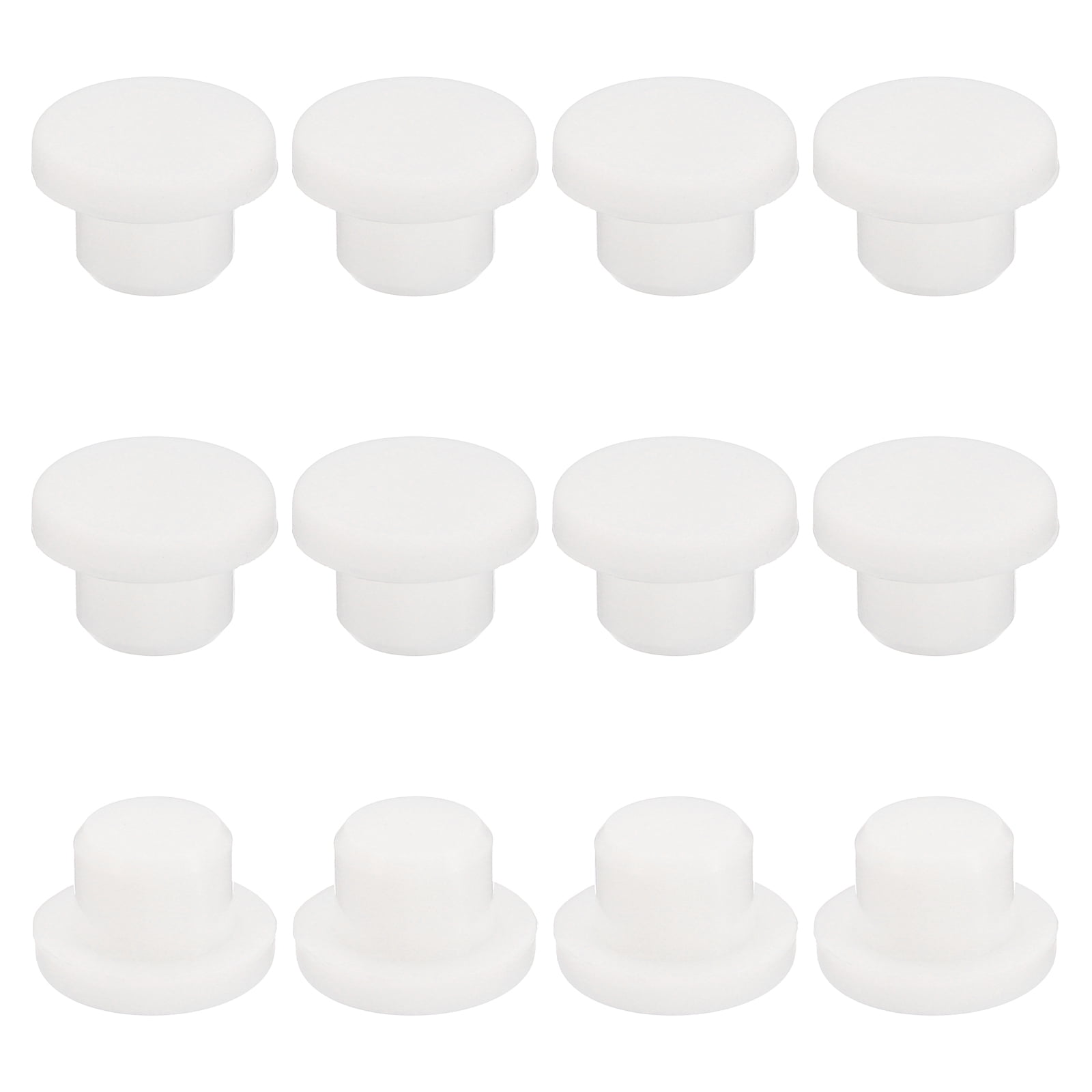 Uxcell Silicone Rubber Solid Plug Soft Flexible Stopper for 13-14mm ...